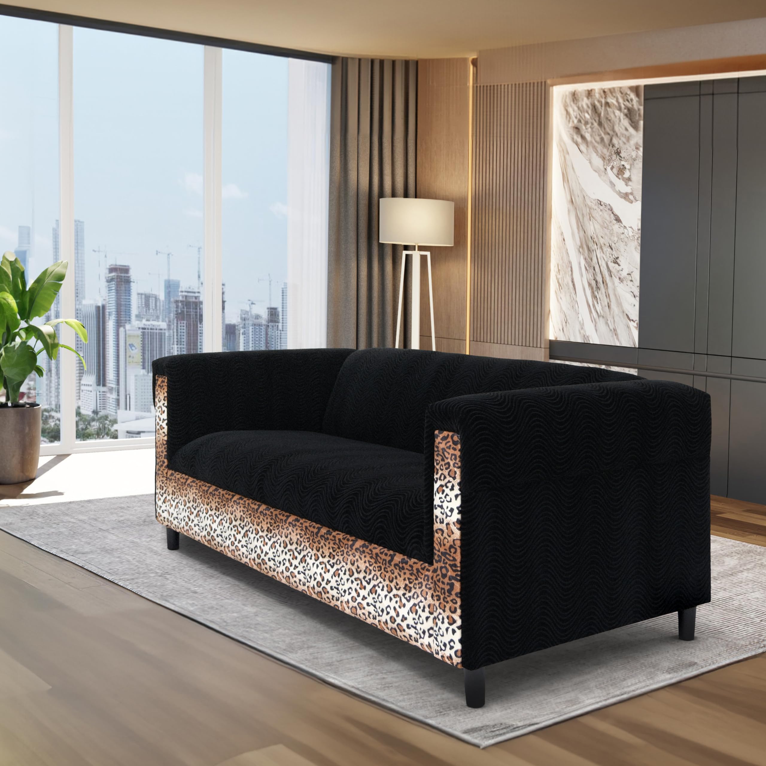 Living Room Design Sofa Leopard