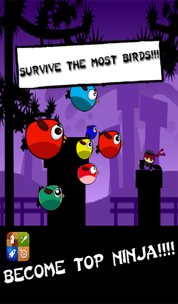 Bird's Versus Ninja: FREE Cute Dodging Game for Kids, Girls, Boys - App ...