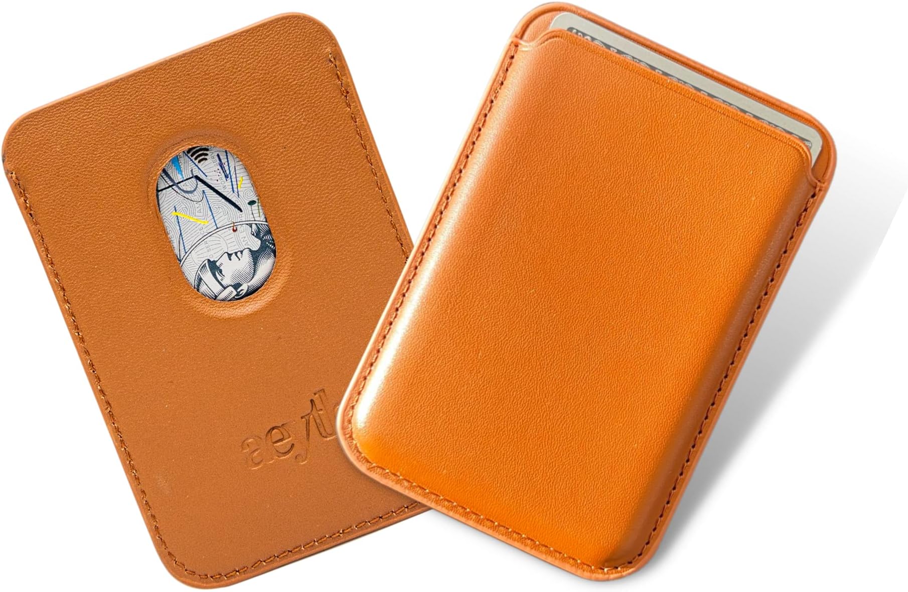 Amazon.com: Bullstrap Premium Leather MagSafe Wallet Compatible with ...