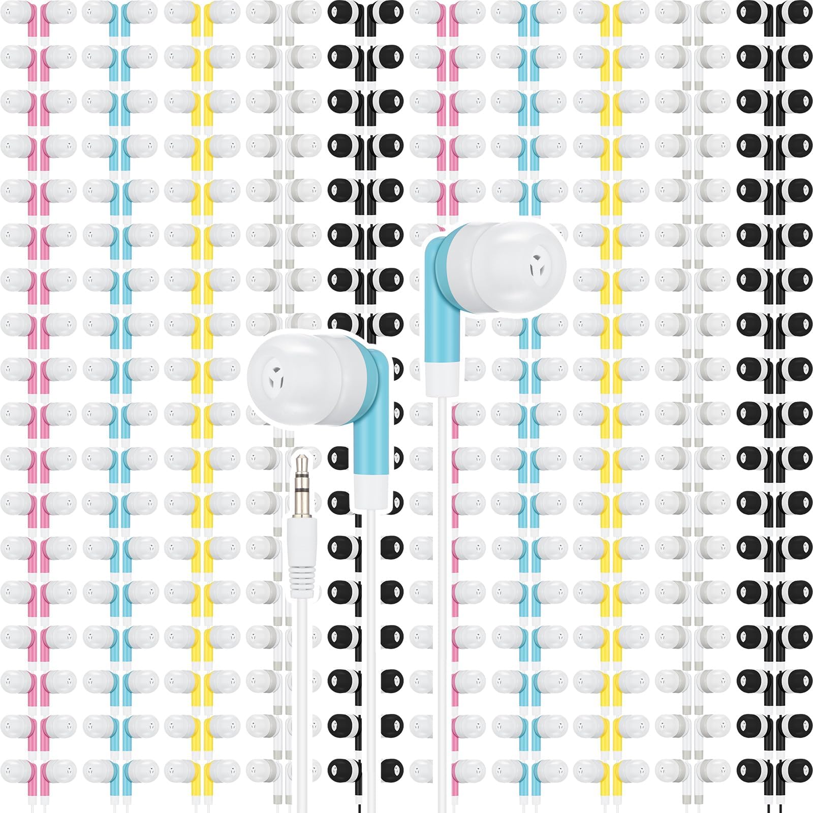 Amazon.com: Xuhal 400 Packs Bulk Earbuds Kids Wired Headphones Colorful ...