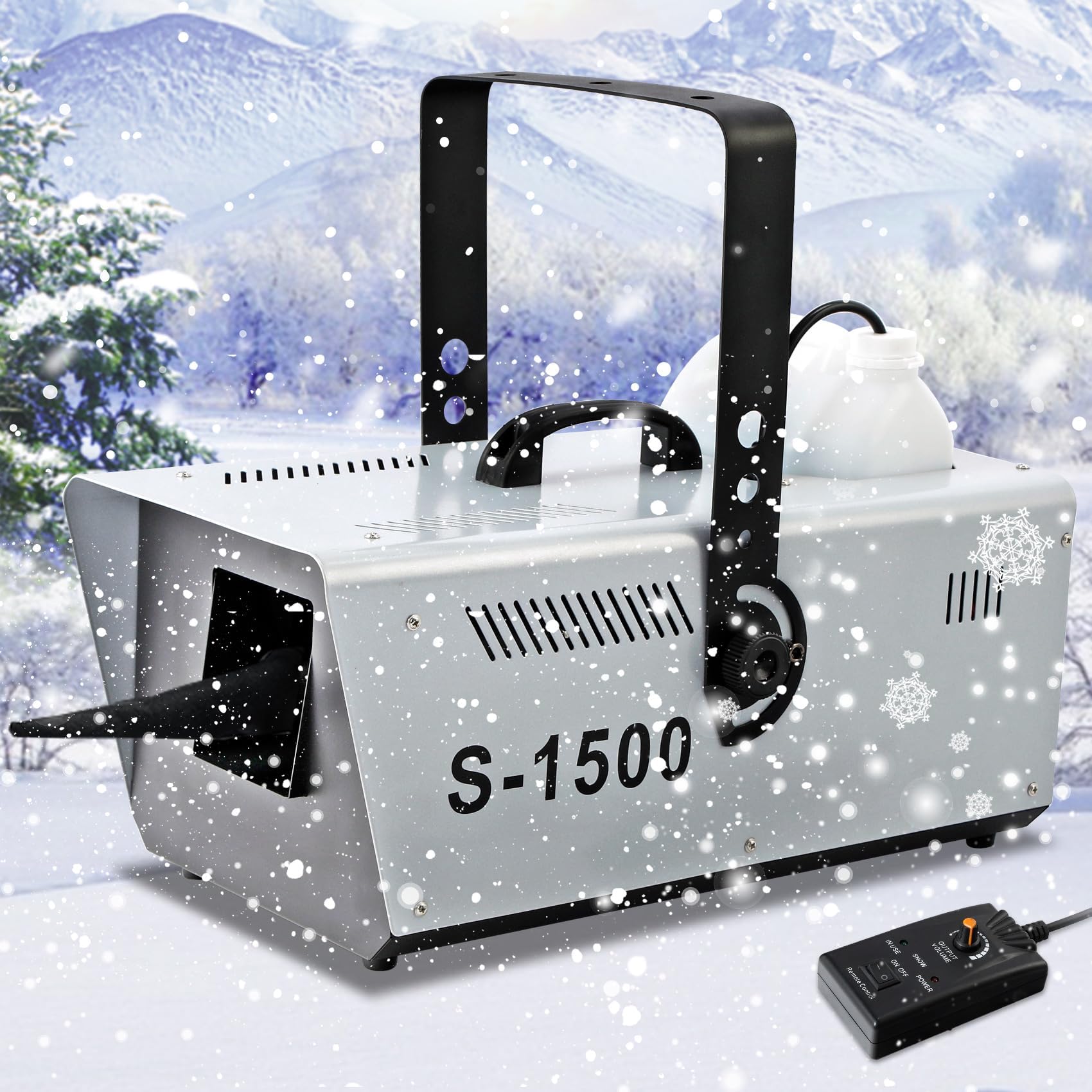 Amazon.com: 1byone 650W Snow Machine Wired Remote Control Great Machine ...