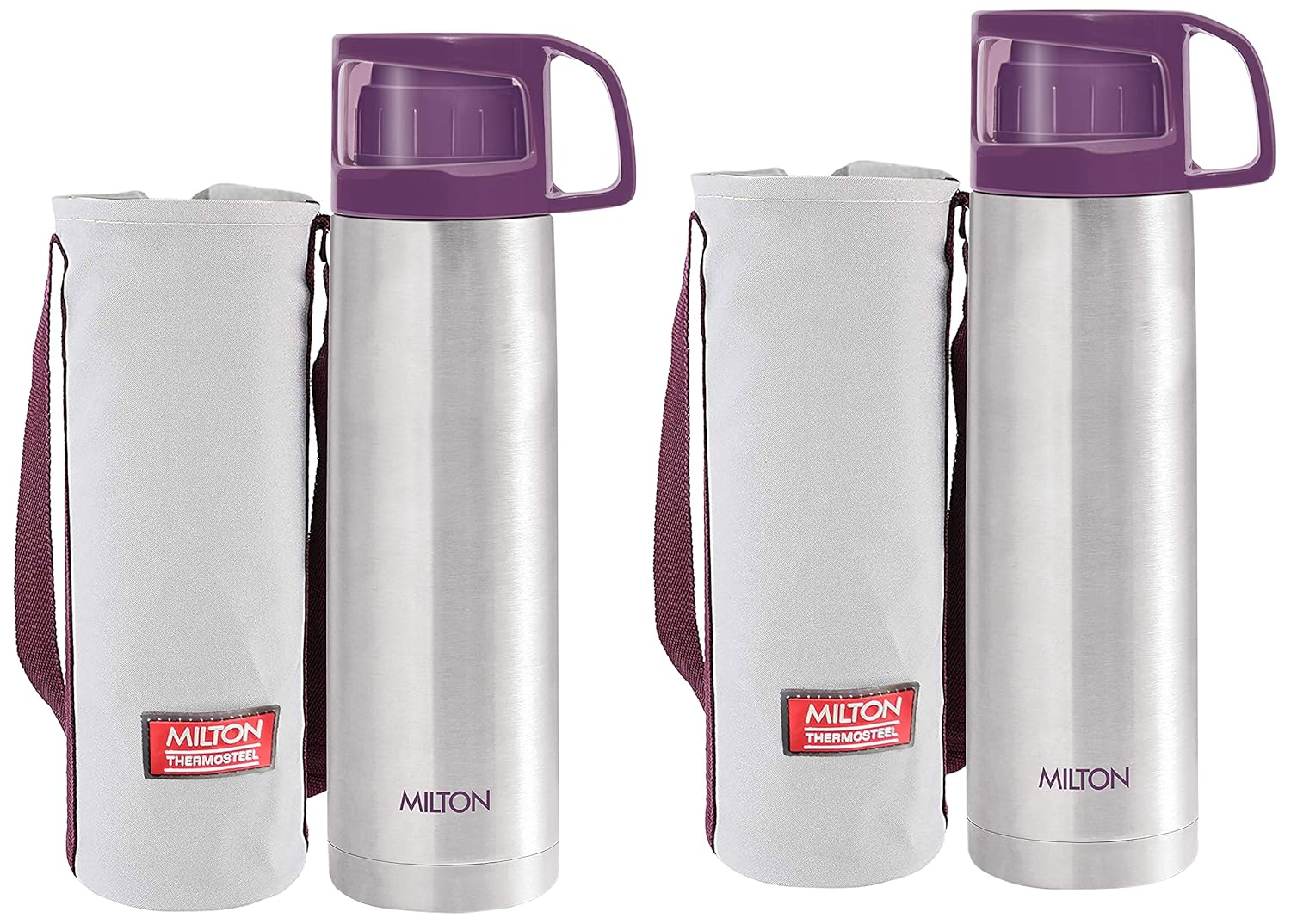 Milton Glassy Flask 500ml Vaccum Flasks - Purple & Glassy Flask 1000ml ...