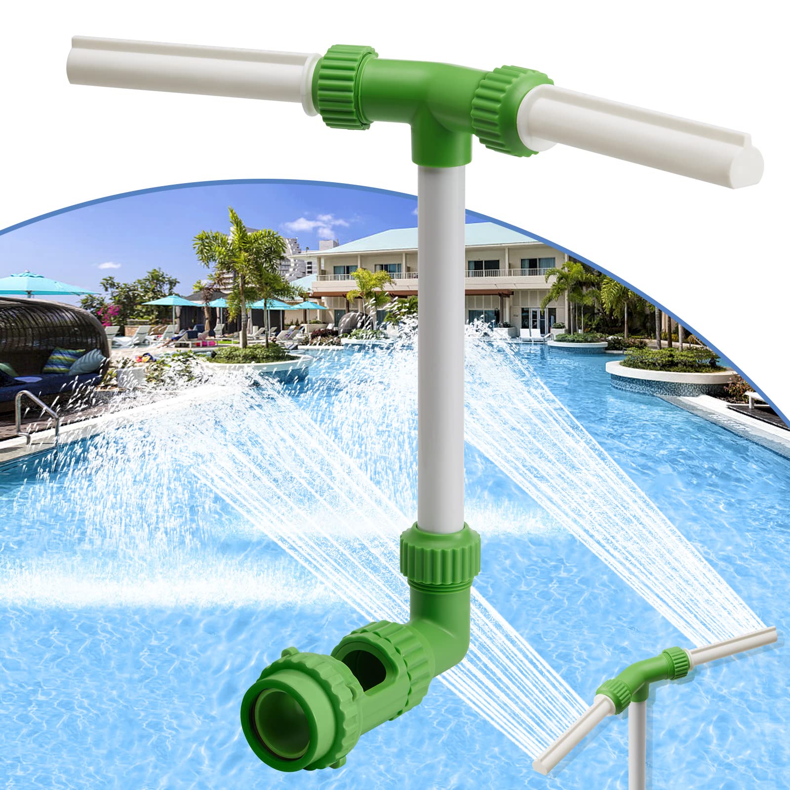 Buy Swimming Pool Waterfall Fountain Water Fun Spray Cross Disperse 