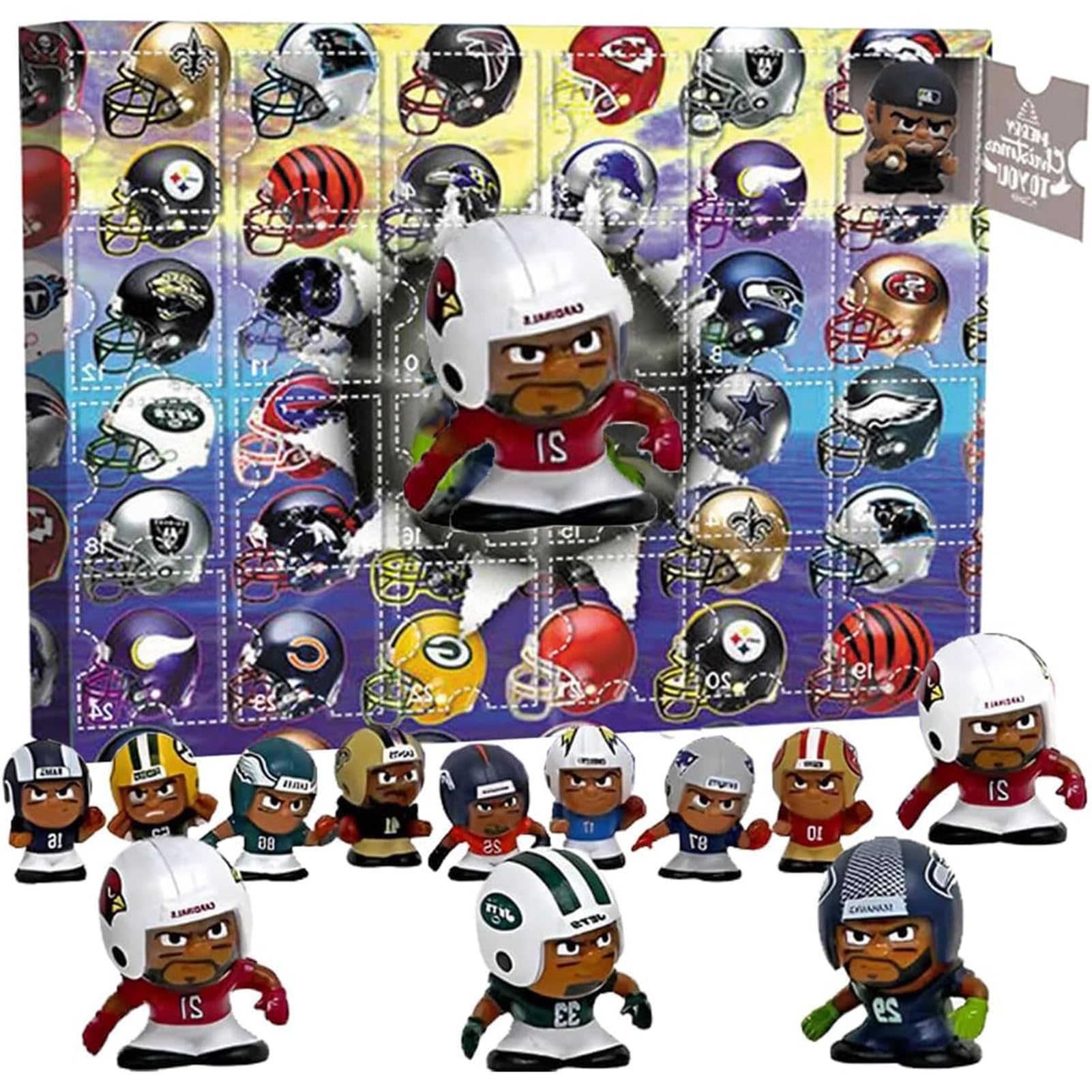 Amazon.com: Football Advent Calendar 2024, 24 Days Cartoon Football ...