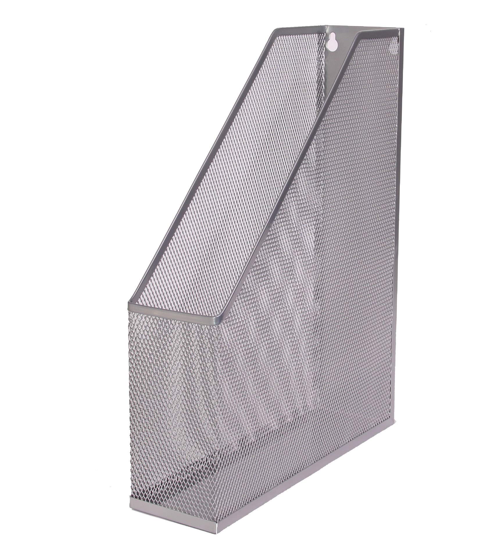 Amazon.com: YBM HOME Steel Mesh Wall Magazine File Holder for Home ...