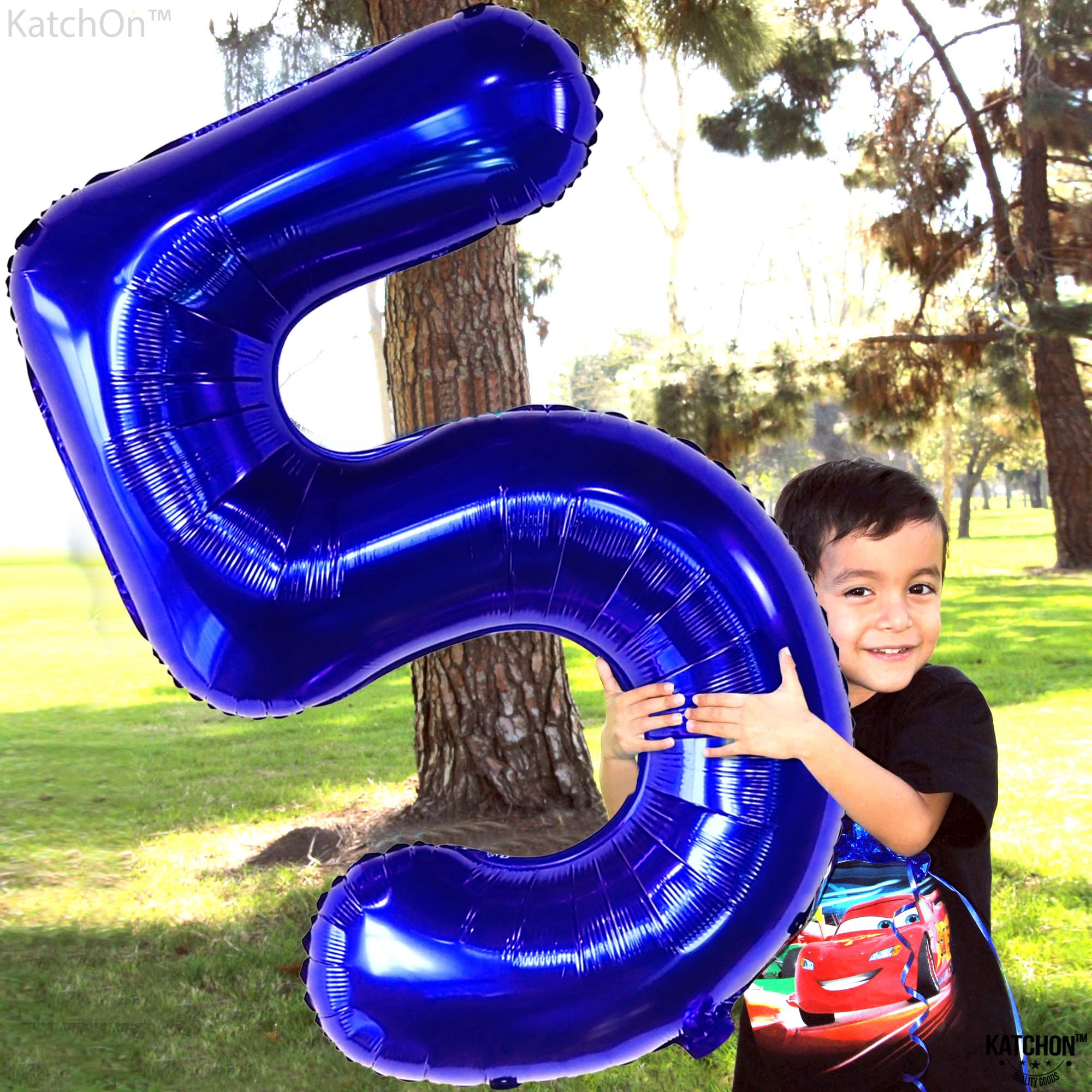 Snapklik.com : Navy Blue Number 5 Balloon - Big, 40 Inch 5th Birthday ...