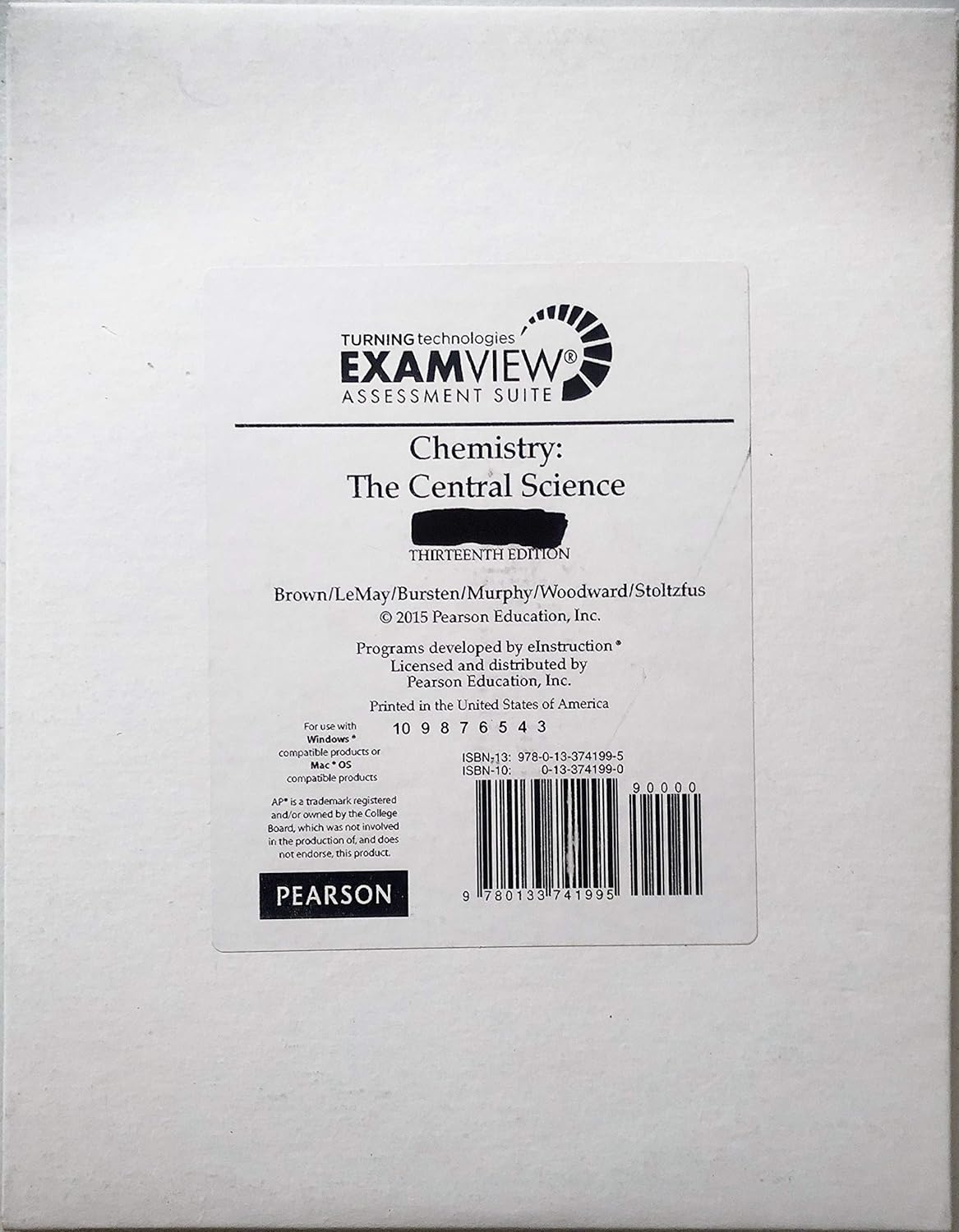 Amazon.com: Chemistry: The Central Science AP Edition 13th Edition