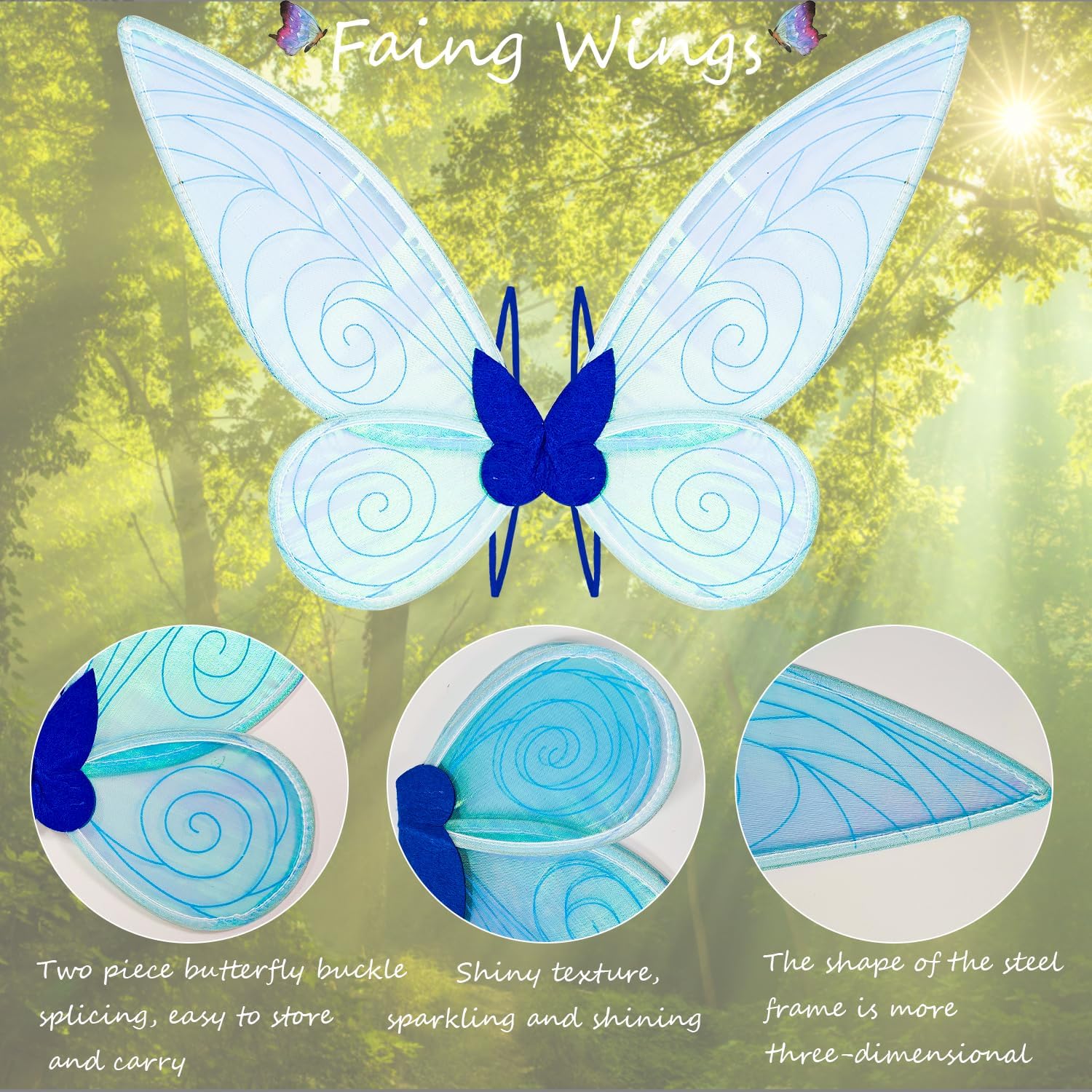 Fairy Wings for Adults Girl Sparkle Butterfly Angel Australia | Ubuy