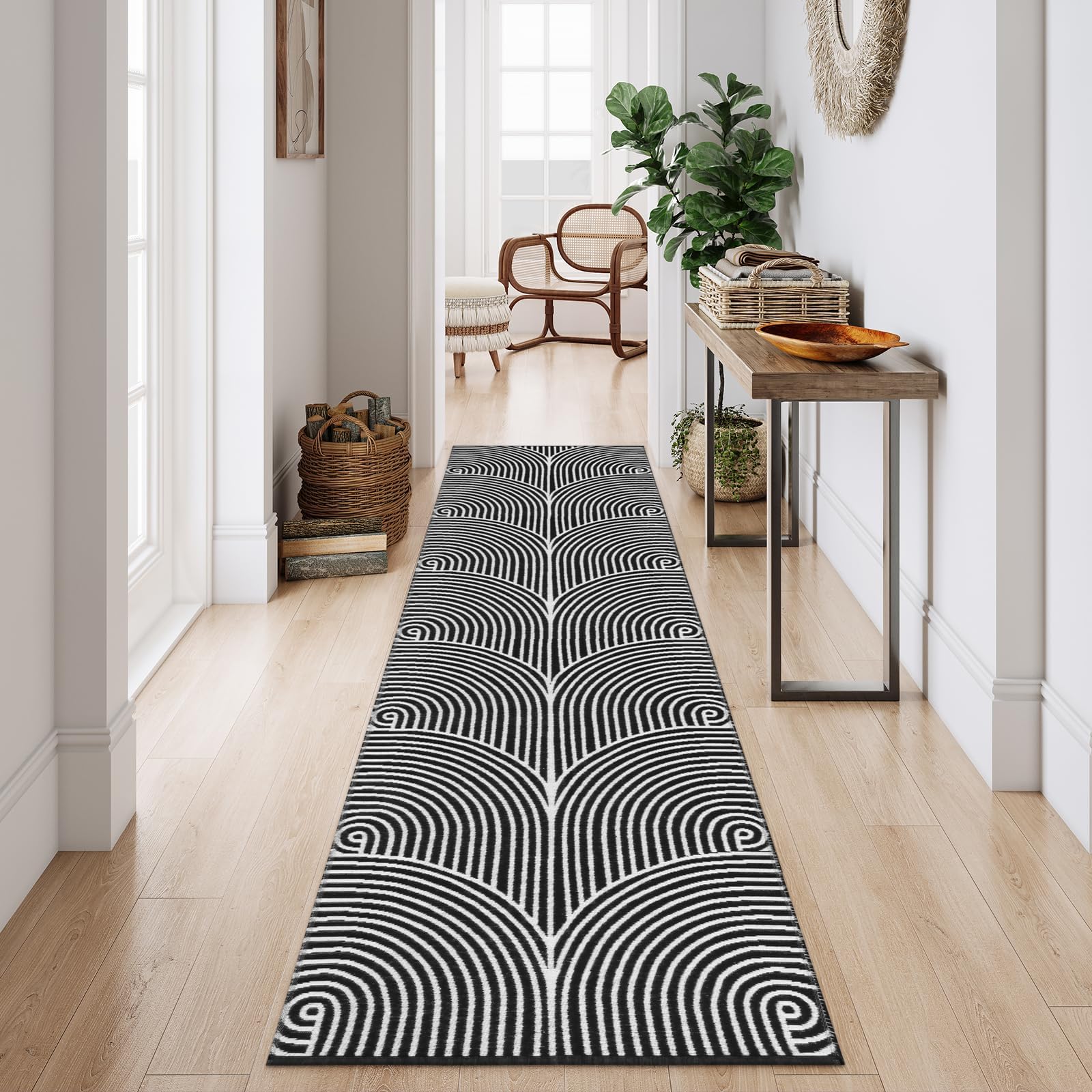 Amazon.com: Tiffasea Long Hallway Runner Rug 2.6'x10' Washable Rug ...