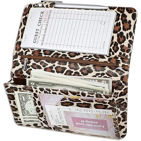 Amazon.com: Mymazn Server books for Waitress Wallet Shimmer Cute ...