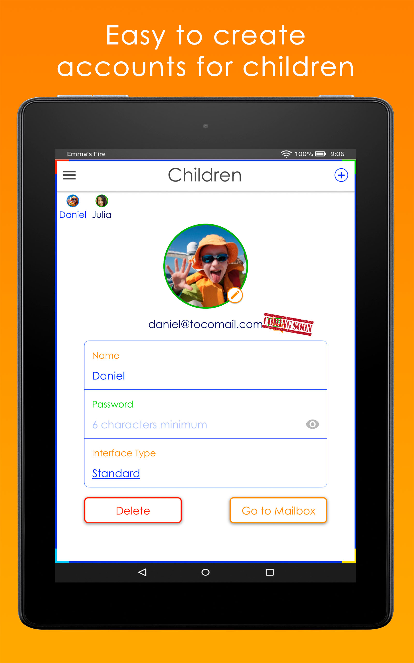 Tocomail - Safe Email for Kids - App on Amazon Appstore