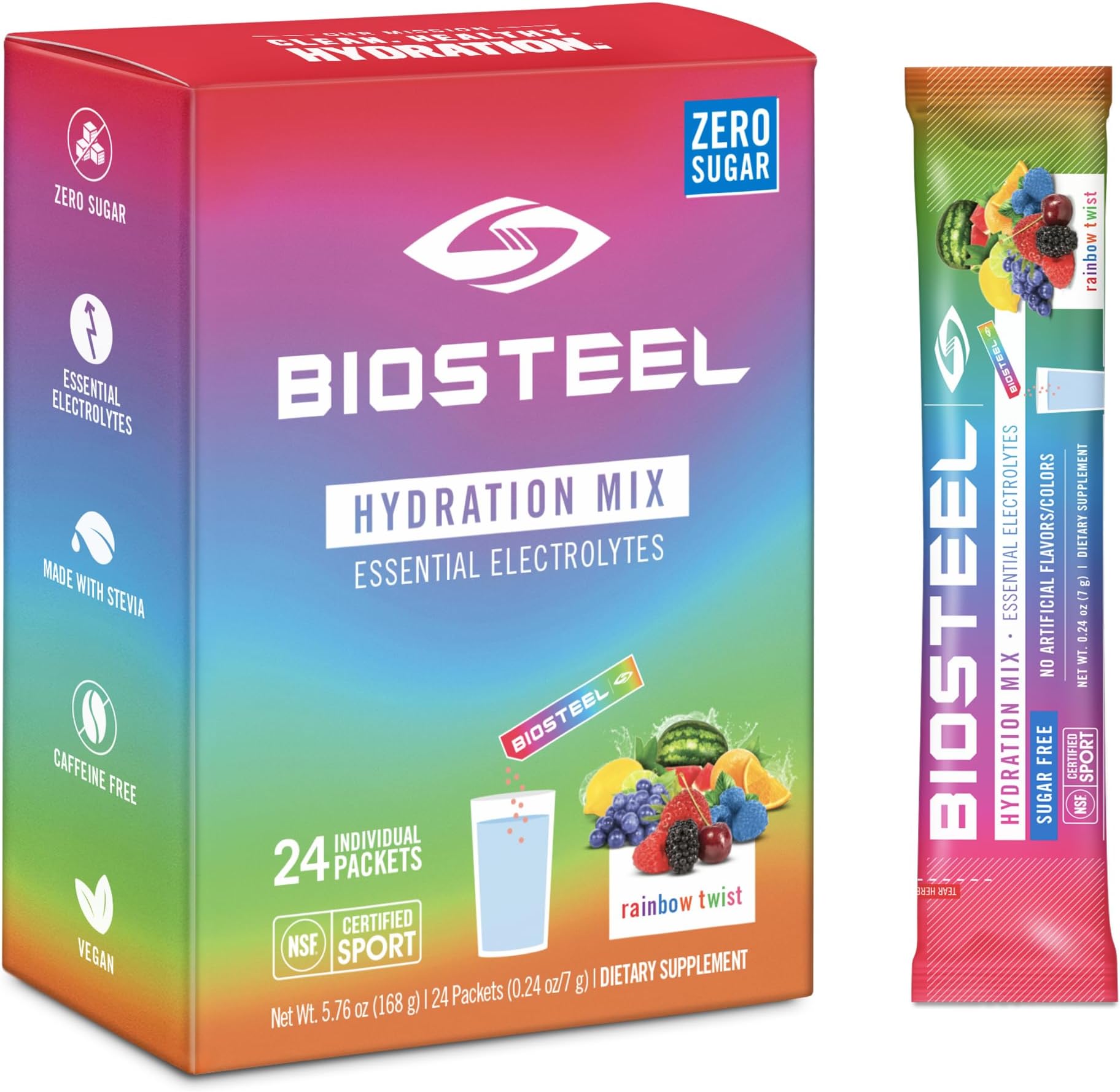 Amazon.com: BioSteel Hydration Mix, Sugar-Free with Essential ...