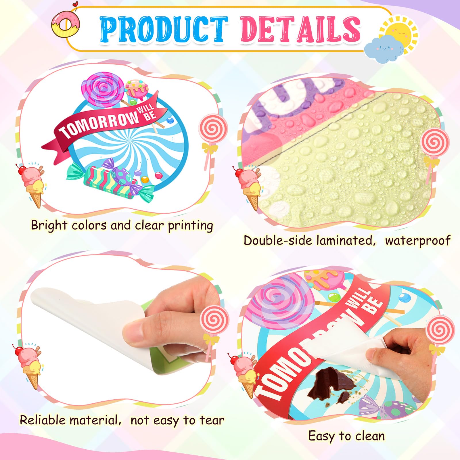 Snapklik.com : Cholemy 85 Pcs Candyland Calendar Bulletin Board Set ...