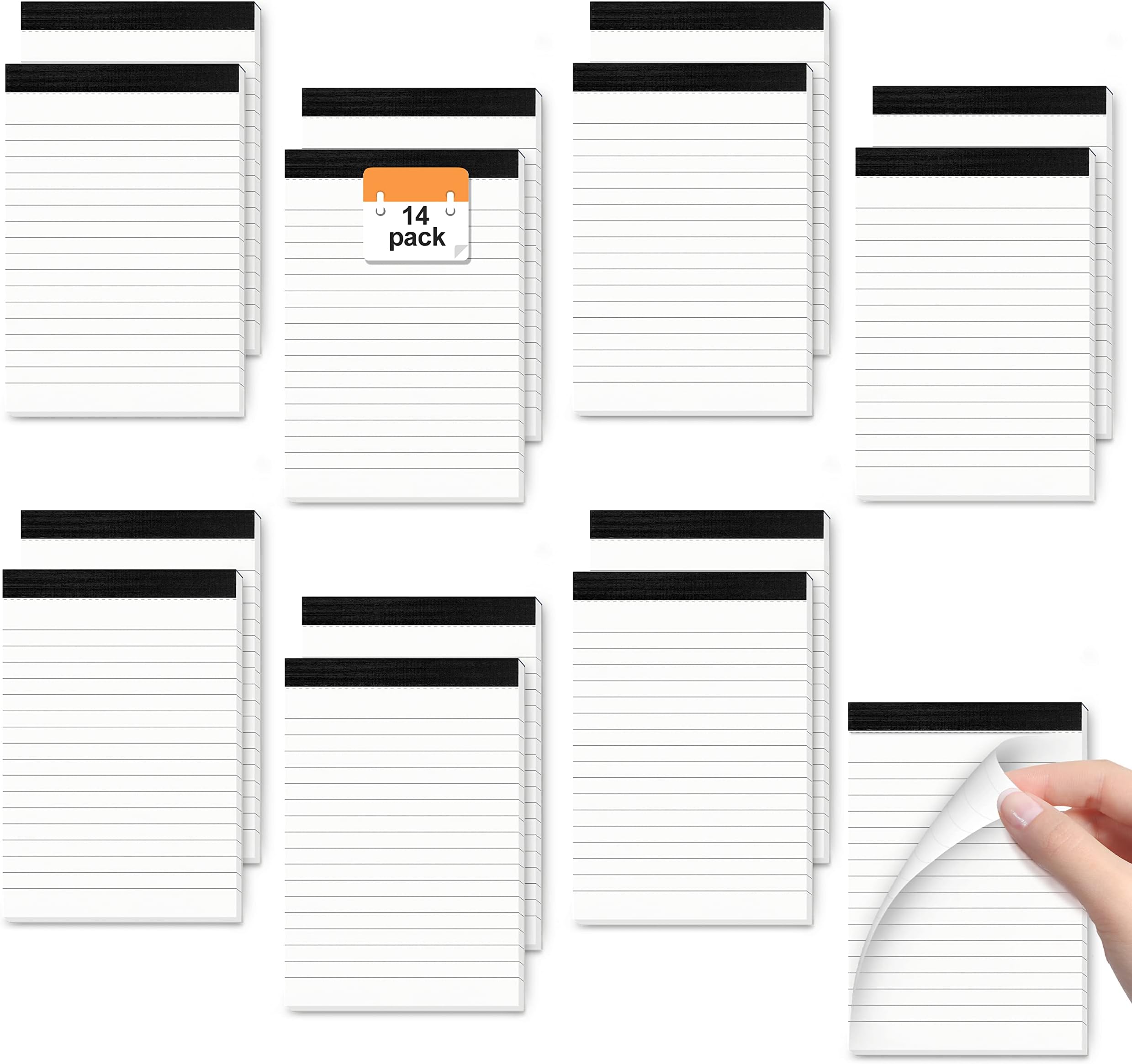 14 Pack A6 Pocket Note Pad 4 x 6 Inches Small Note Writing Pads ...