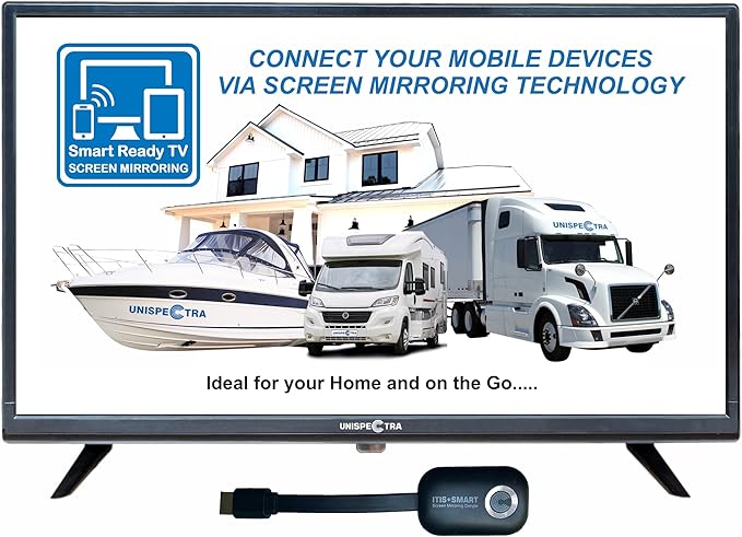 Unispectra® HD LED 240v 12v TV Freeview and SAT Tuner, USB Media Player ...