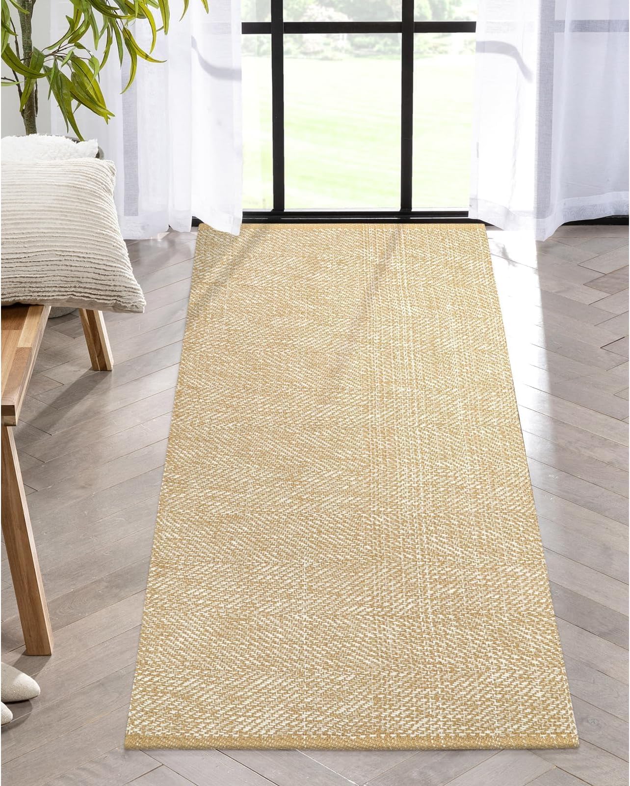 Amazon.com: HXJDCL Boho Washable Runner Rug, 2'x 5', Khaki Brown ...