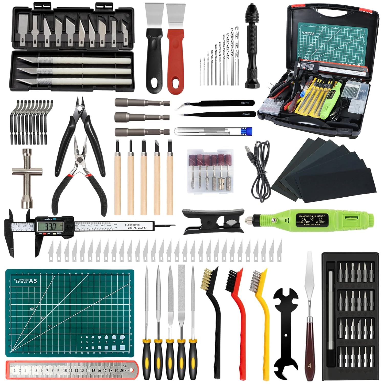 158 Pcs 3D Printer Tool Kit, 3D Printer Accessories with Deburr Tool ...