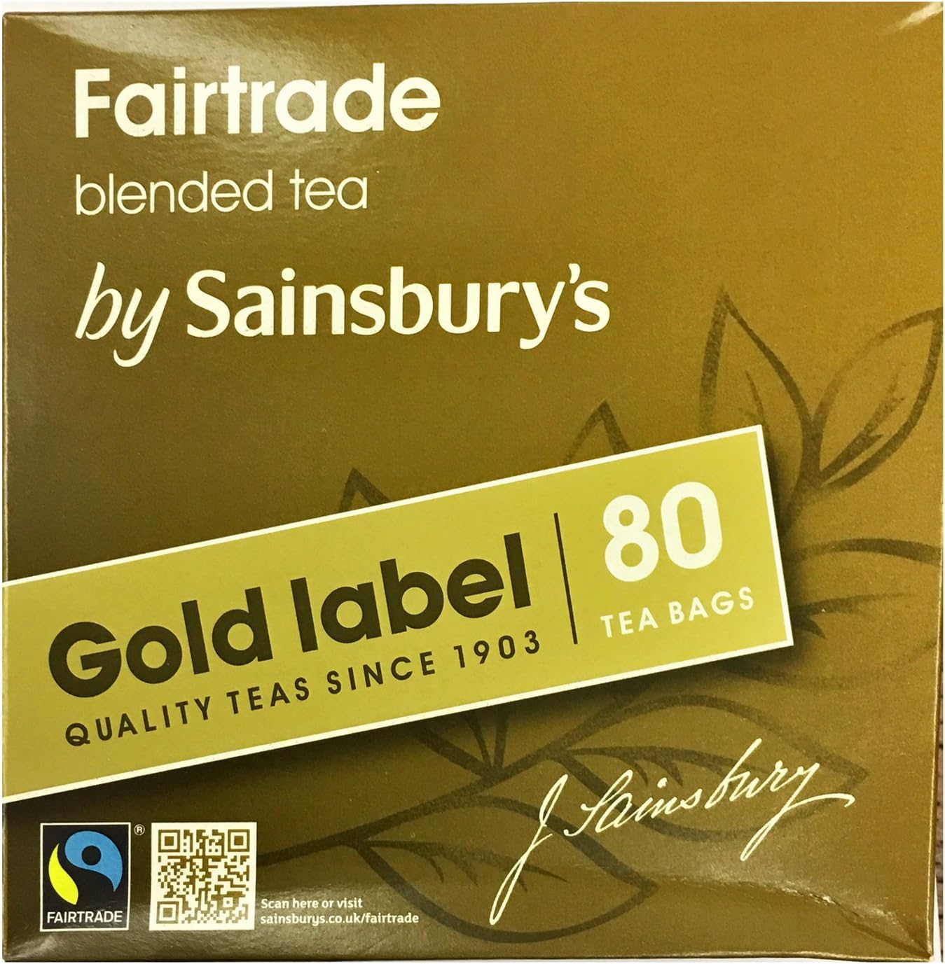 Amazon.com : Sainsbury's Red Label Back Tea | 160 Teabags | Fairtrade ...