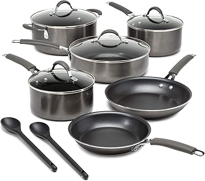 Amazon.com: Cooking Light Nonstick Ceramic Pots and Pans Set with ...