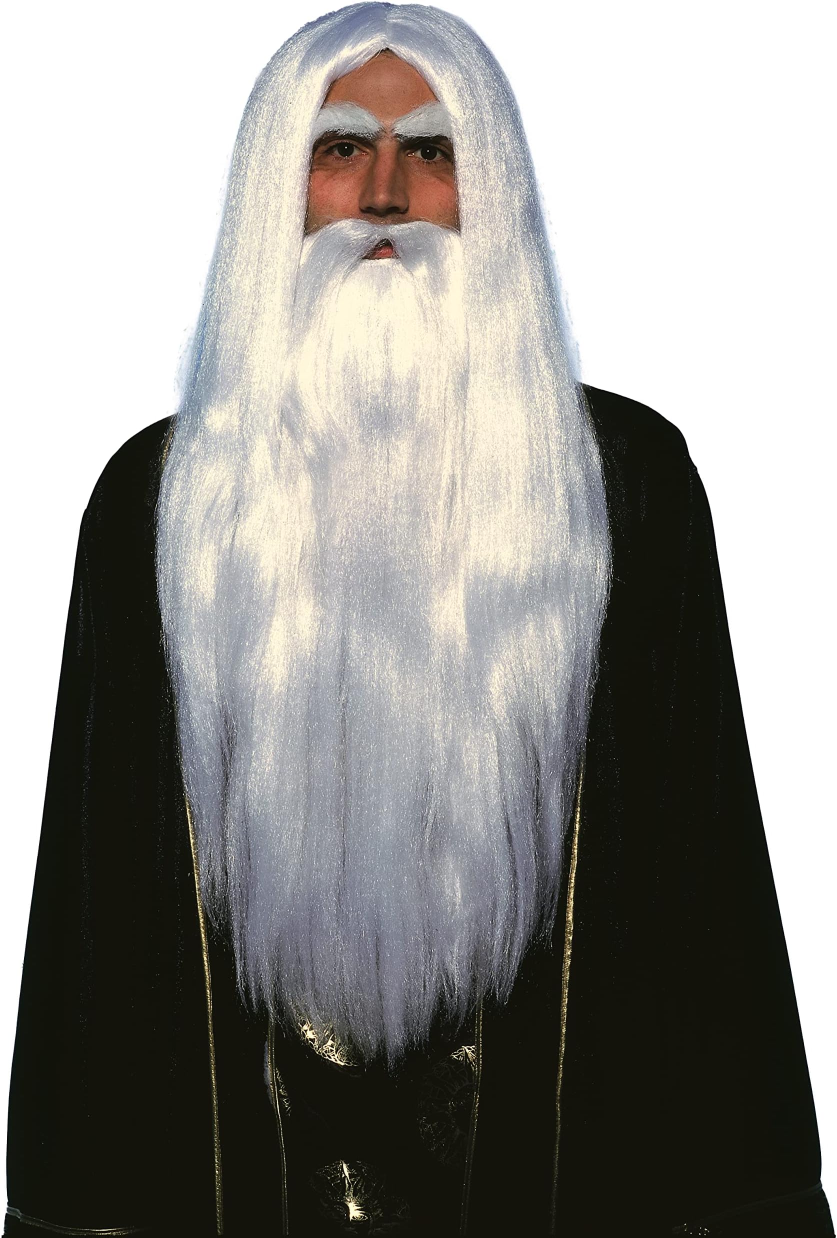Amazon.com: WHITE WIZARD BEARD HAIR SYNTHETIC WIG : Clothing, Shoes ...