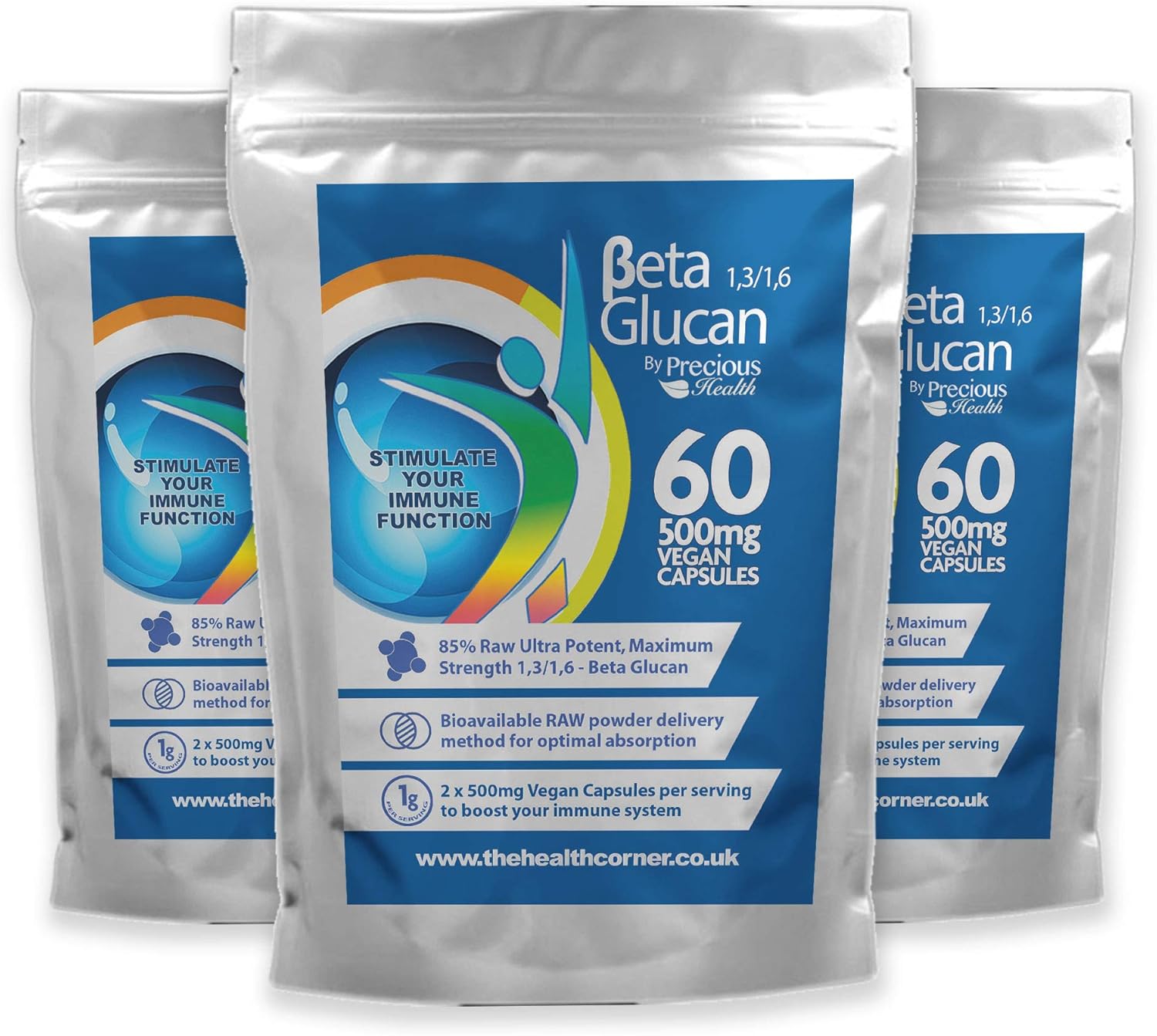 Beta Glucan Capsules – Premium Quality Beta Glucans – 1,3/1,6, 60 ...