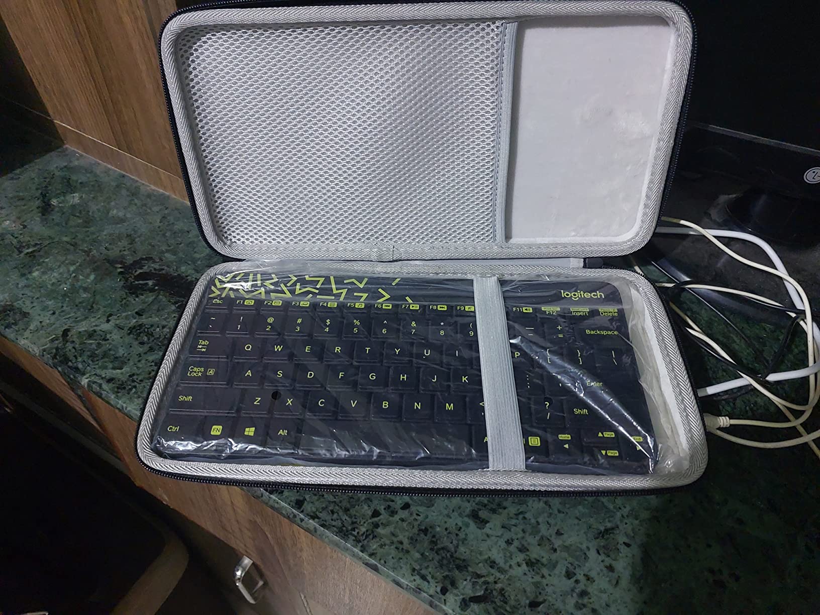 M.G.R.J® Hard Storage Travel Case Cover for Logitech MX Keys Mini ...