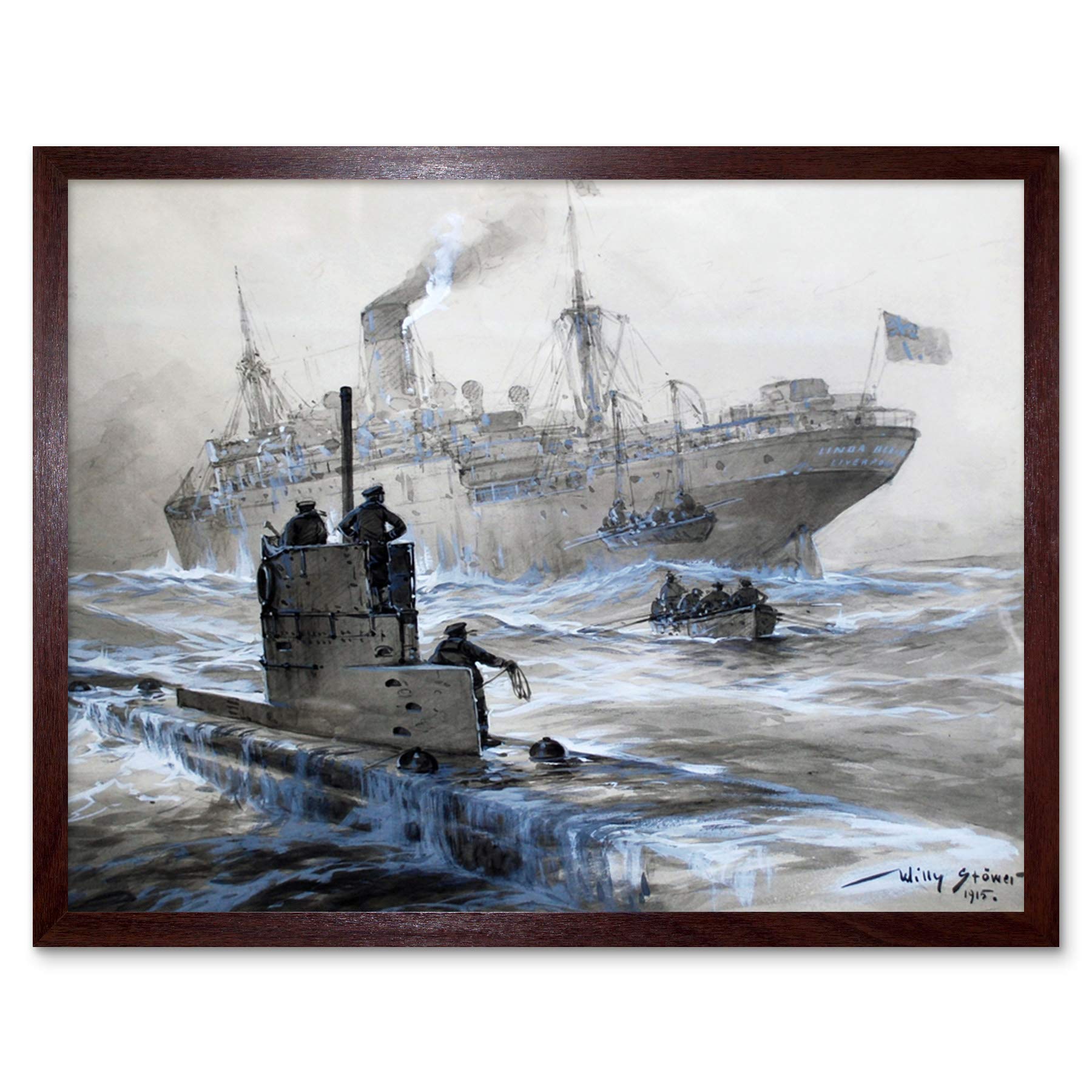 U Boat Ww1 Poster