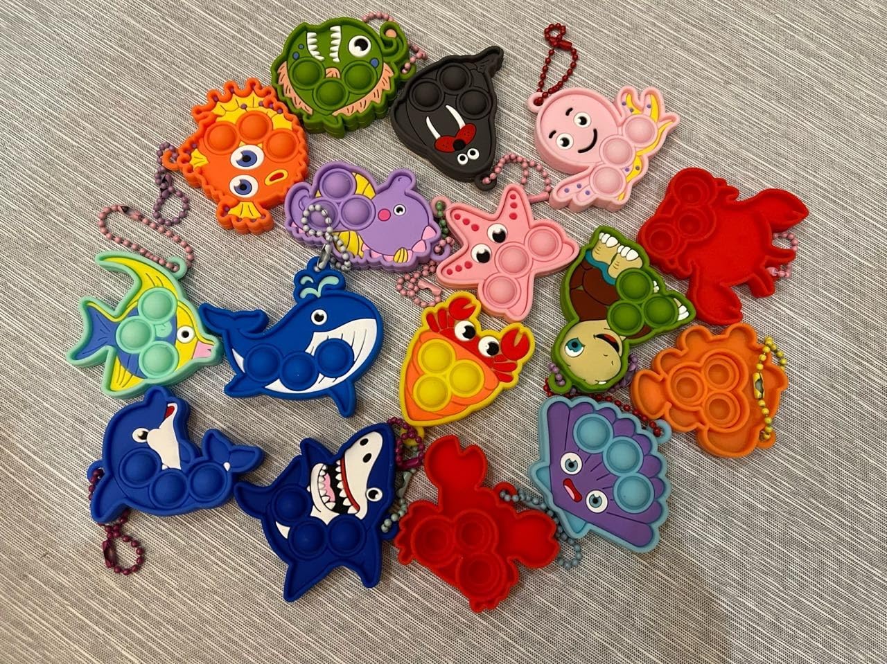 16 PCS Pop Sea Animal Pop It Fidget Toys – KissFree