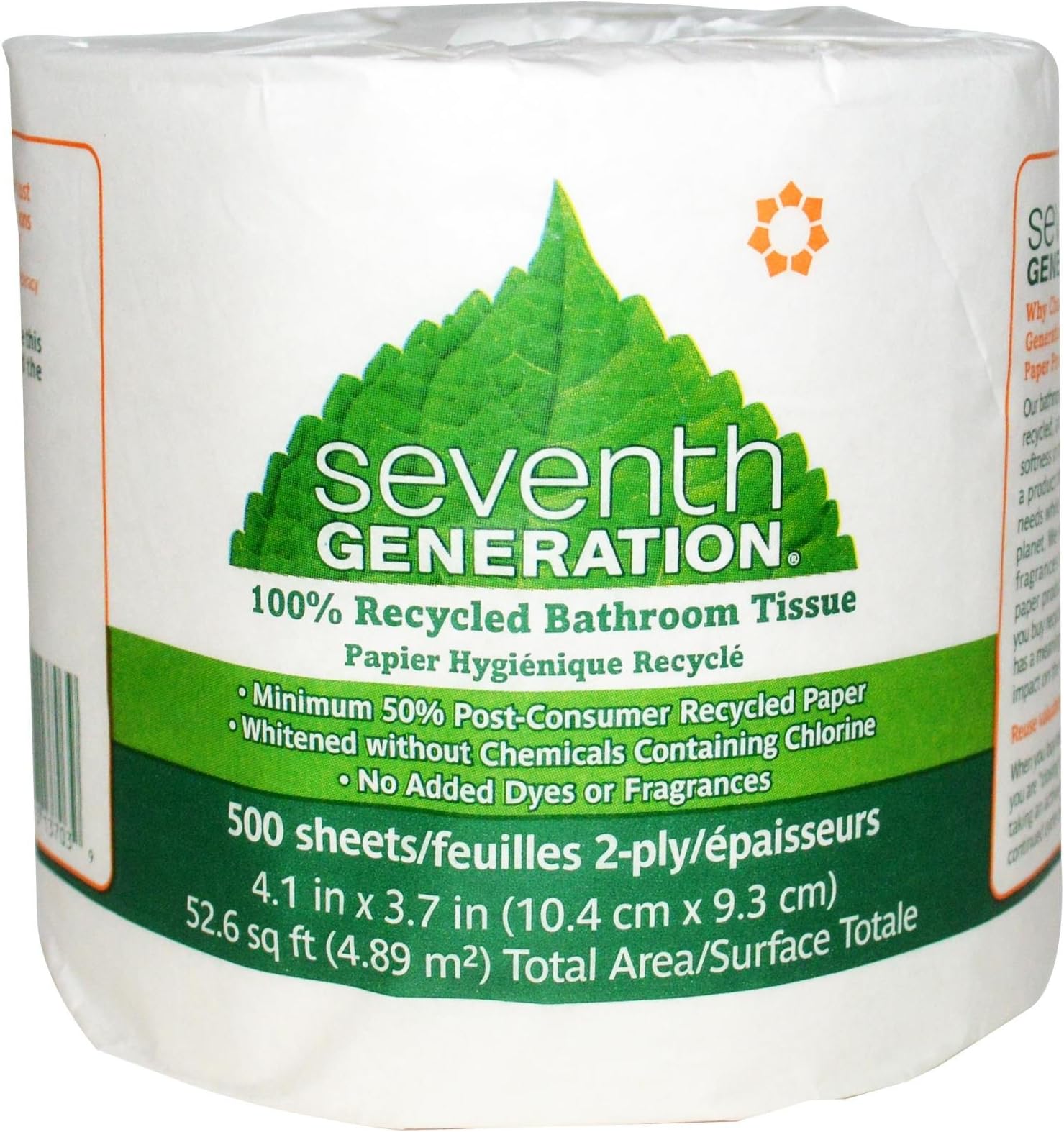Amazon.com: Seventh Generation 13733CT 100% Recycled Bathroom Tissue, 2 ...