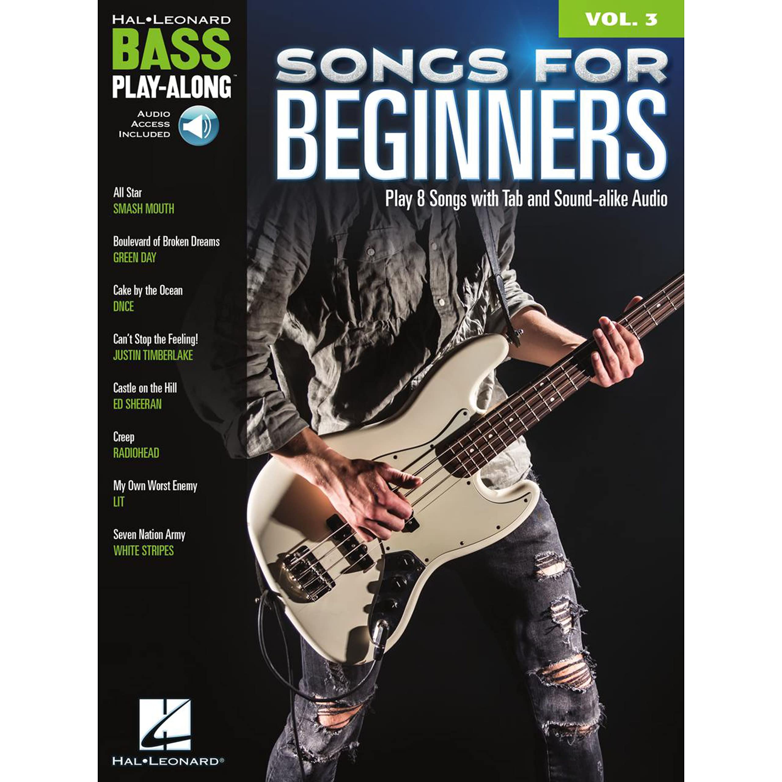 Amazon.com: Songs for Beginners: Bass Play-Along Volume 3 - Book with ...