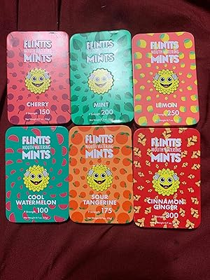Flintts Mints Mouth Watering Mints for Dry Mouth Flintts Mints Six ...