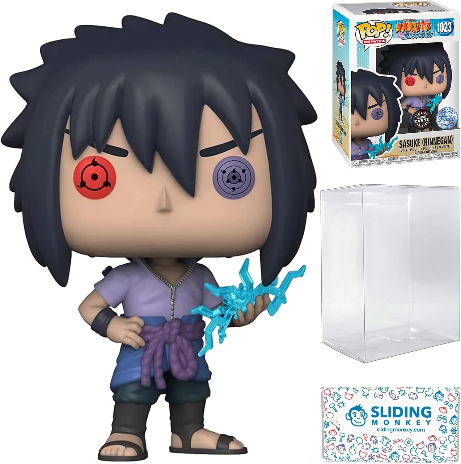 Amazon.com: Sliding Monkey Funko Pop! Naruto Shippuden Sasuke Uchiha ...