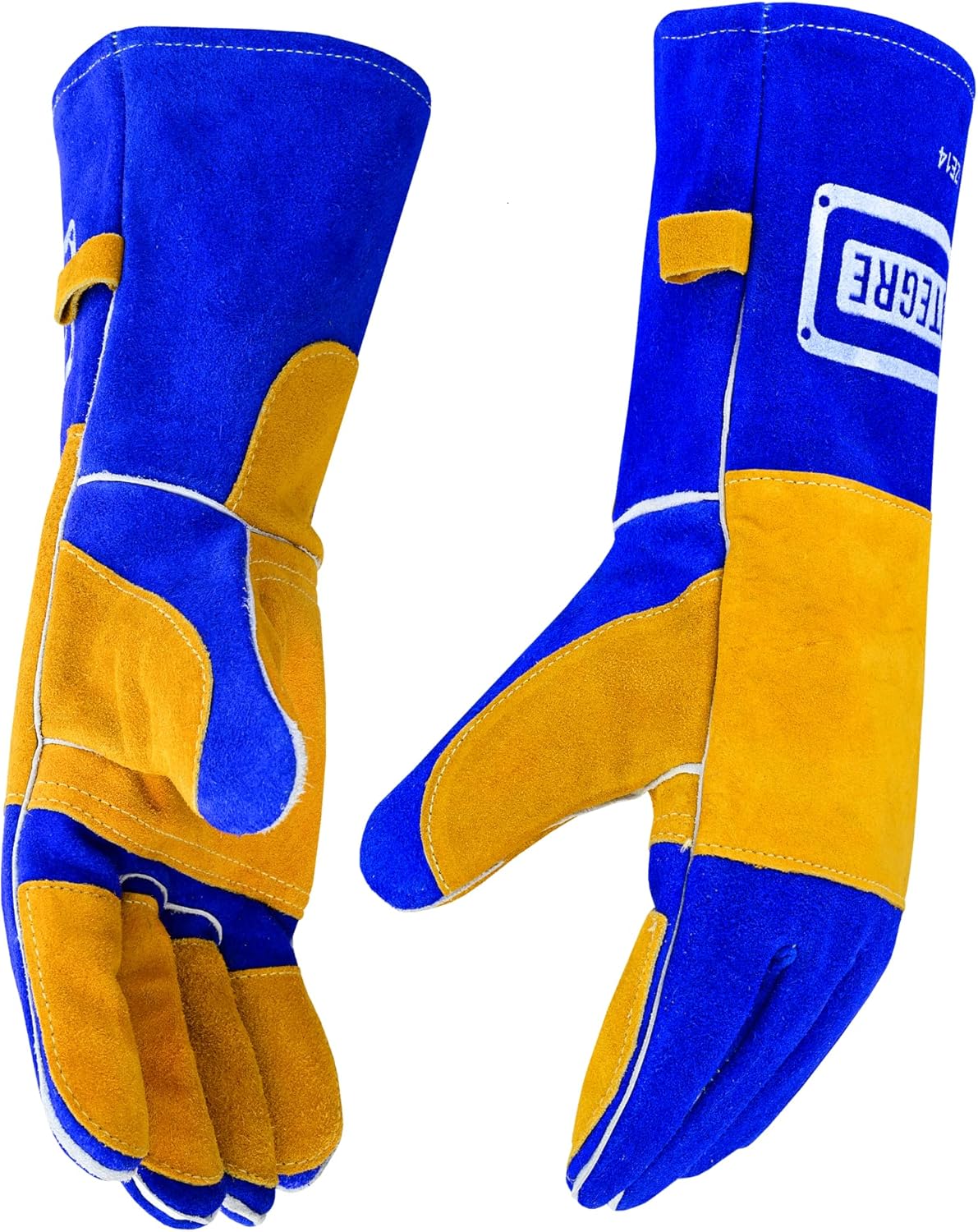 PROTEGRE Welding Gloves Fire Heat Resistant 932℉ Fireproof Leather ...