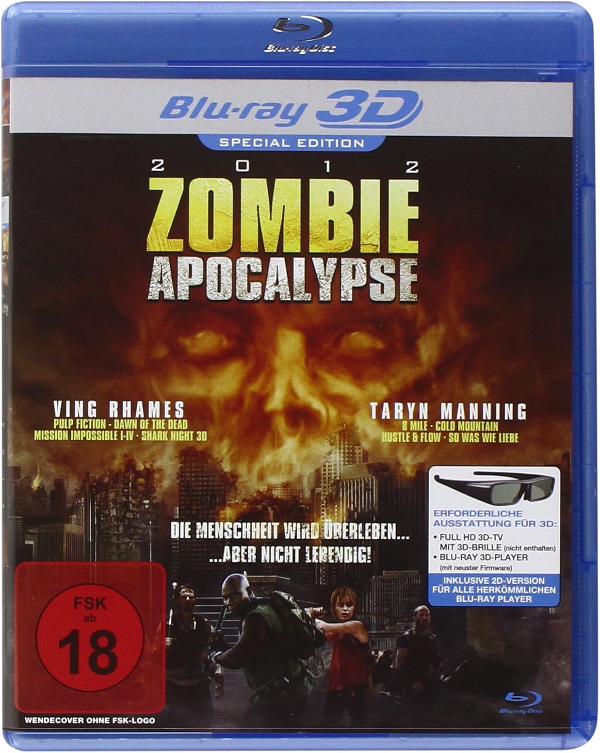 2012 Zombie Apokalypse REAL 3D Blu-ray DVD Video deutsche Version ...