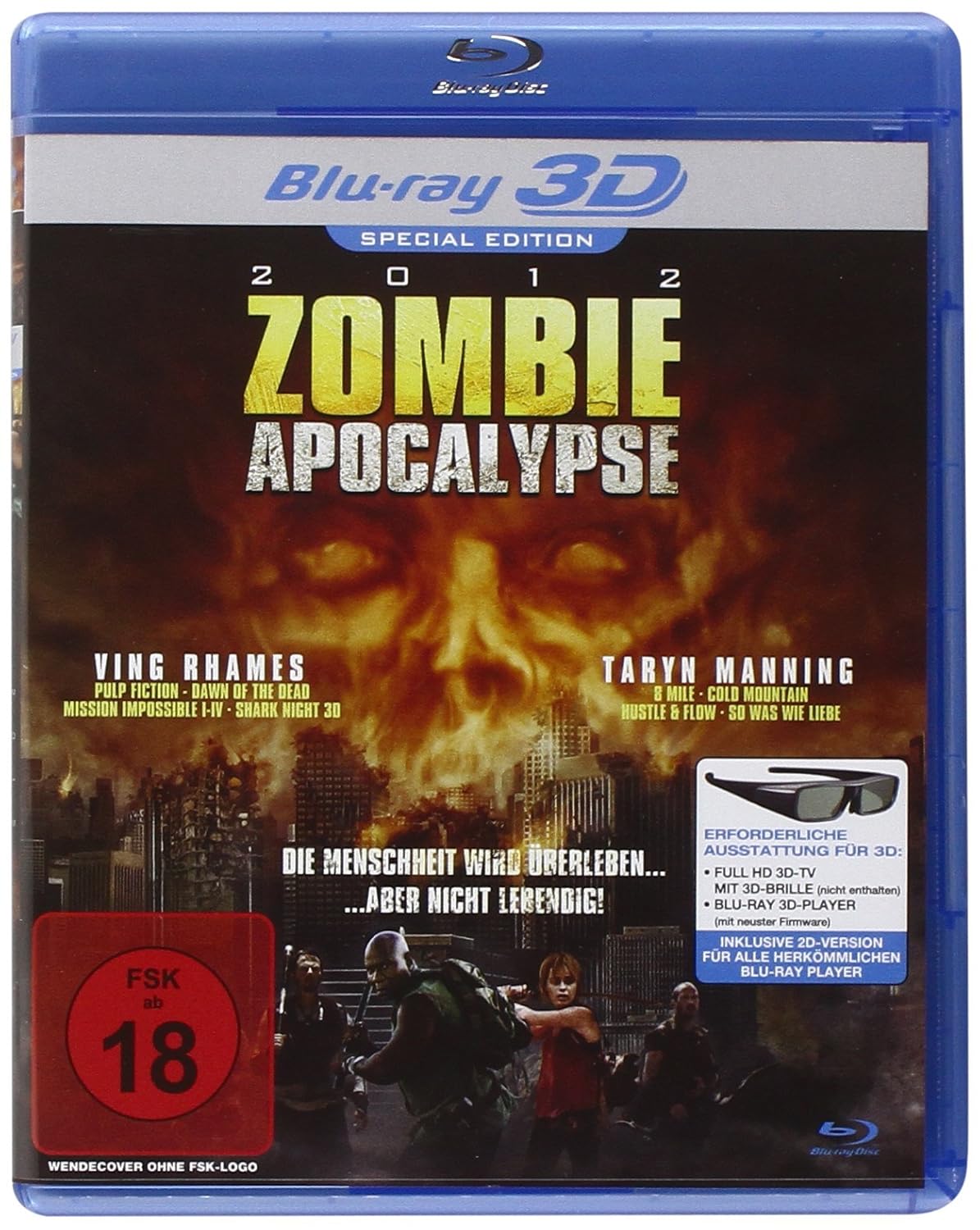 Amazon.com: 2012 Zombie Apokalypse REAL 3D Blu-ray DVD Video deutsche ...