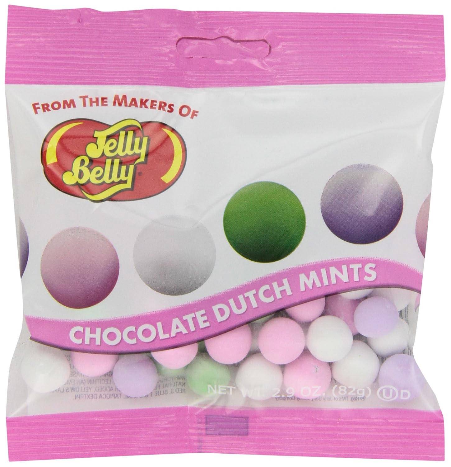 Amazon.com : Jelly Belly Chocolate Dutch Mints, 2.9-oz, 12 Pack : Jelly ...