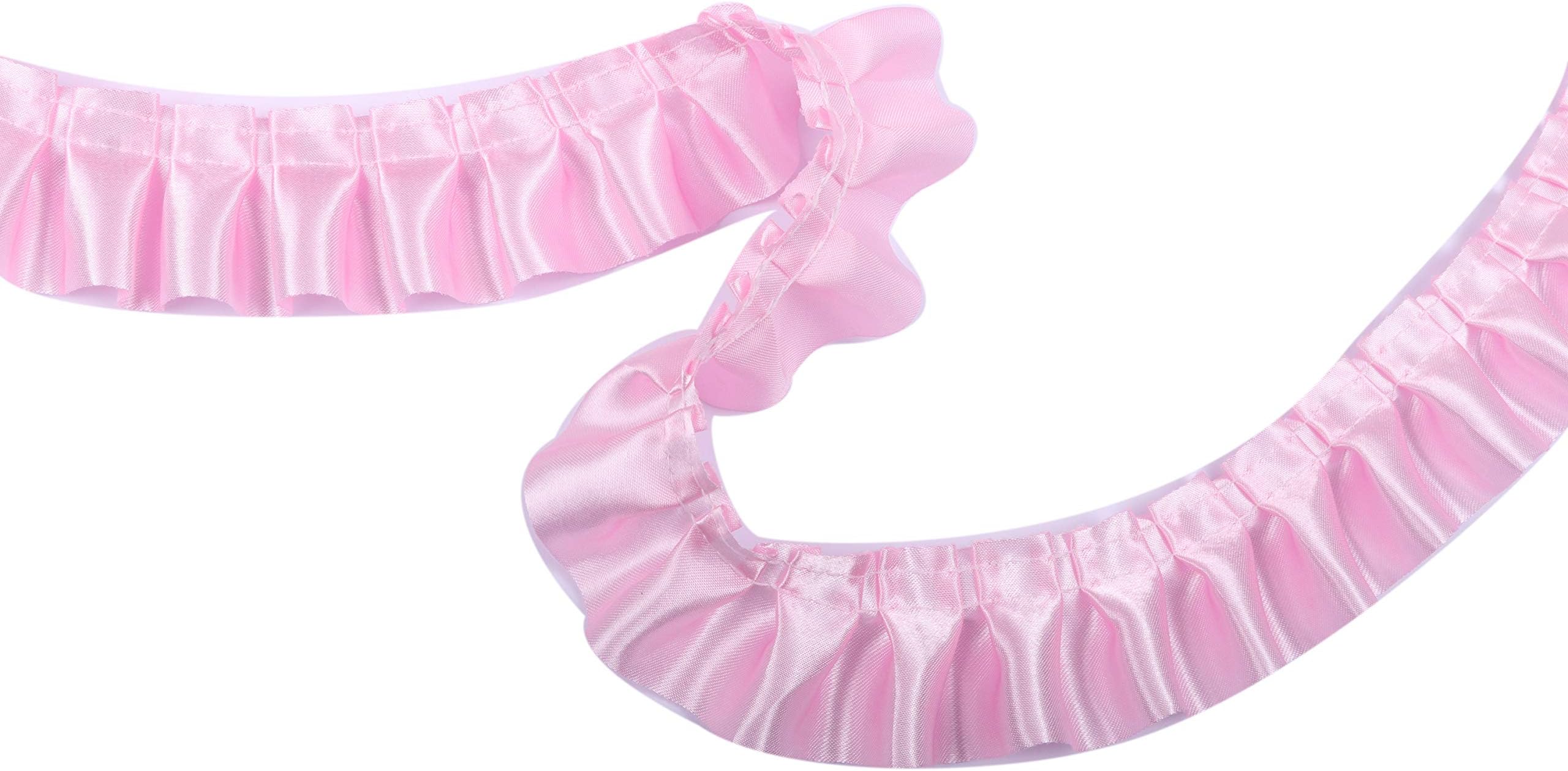 Amazon.com: YYCRAFT 11 Yards Satin Ruffle Trim Fabric Trims and ...