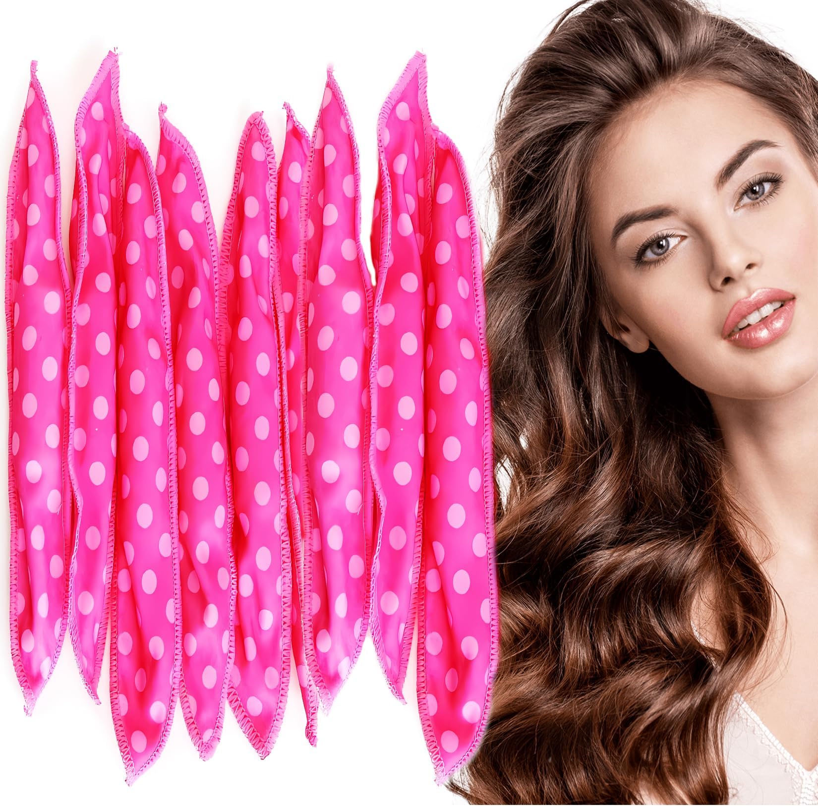 Amazon.com : Satin Sponge Rollers for Hair - AHSNYLC 9PCS Sponge ...