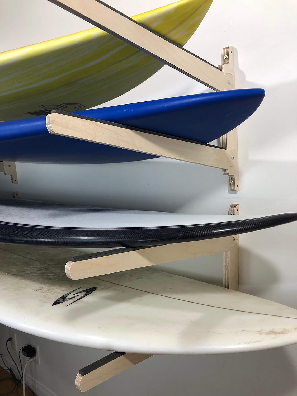 Steve’s Rack Shack Premium Indoor/Outdoor Surfboard Storage Rack (Wall ...