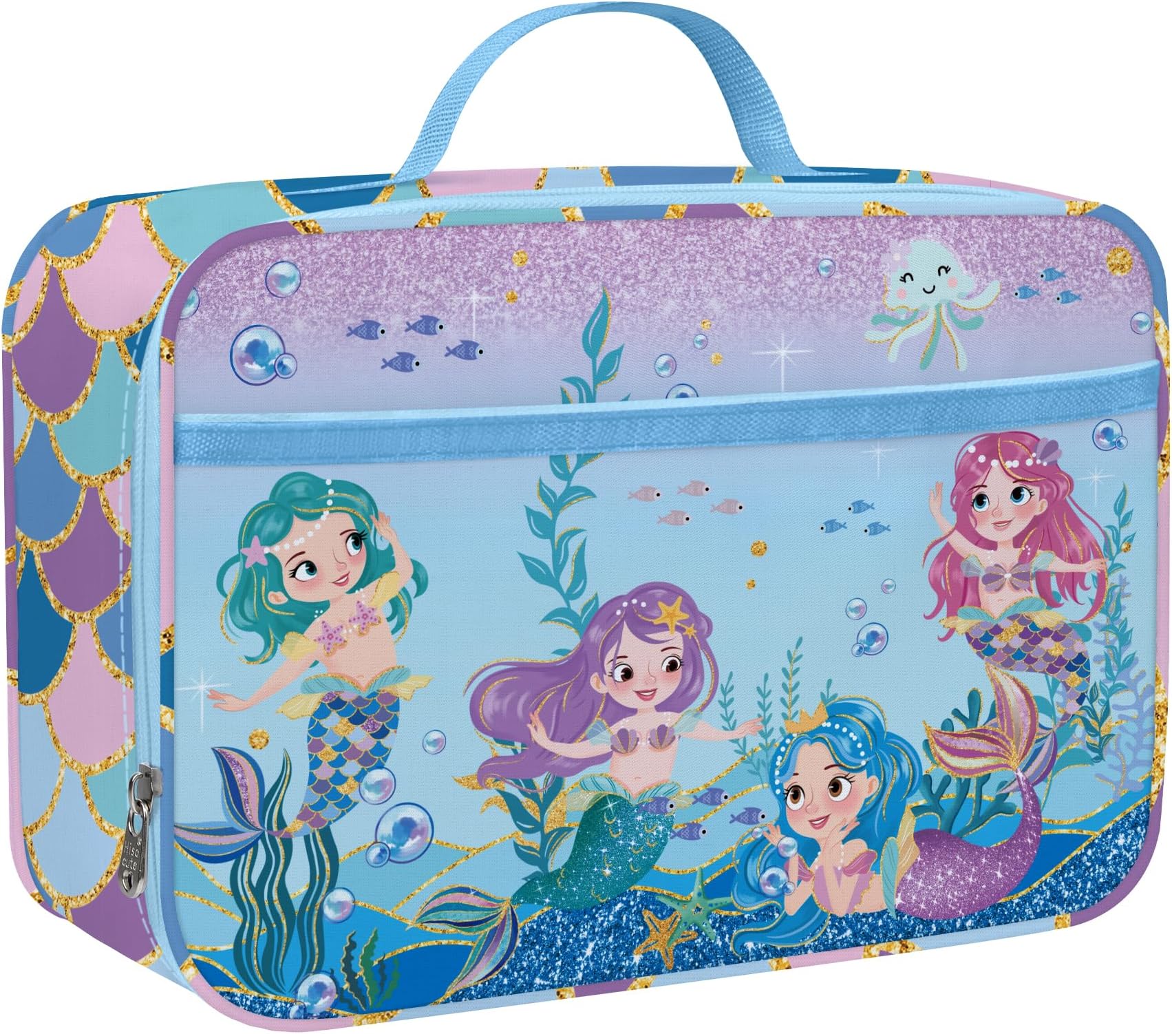 Amazon.com: Disney The Little Mermaid Lunch Box for Girls - Bundle with ...