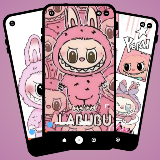 Labubu Wallpaper – Stitch, Kuromi & Brown Labubu HD Backgrounds - App ...