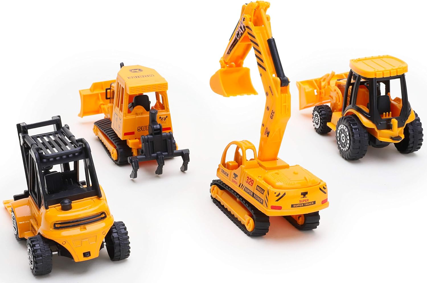 Toyland® 4 Piece Die Cast Construction Vehicle Play Set – Moving Parts ...