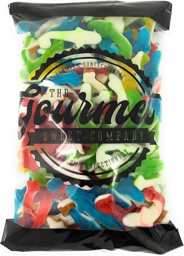 Jelly Sharks 1kg Share Bag by The Gourmet Sweet Company : Amazon.co.uk ...
