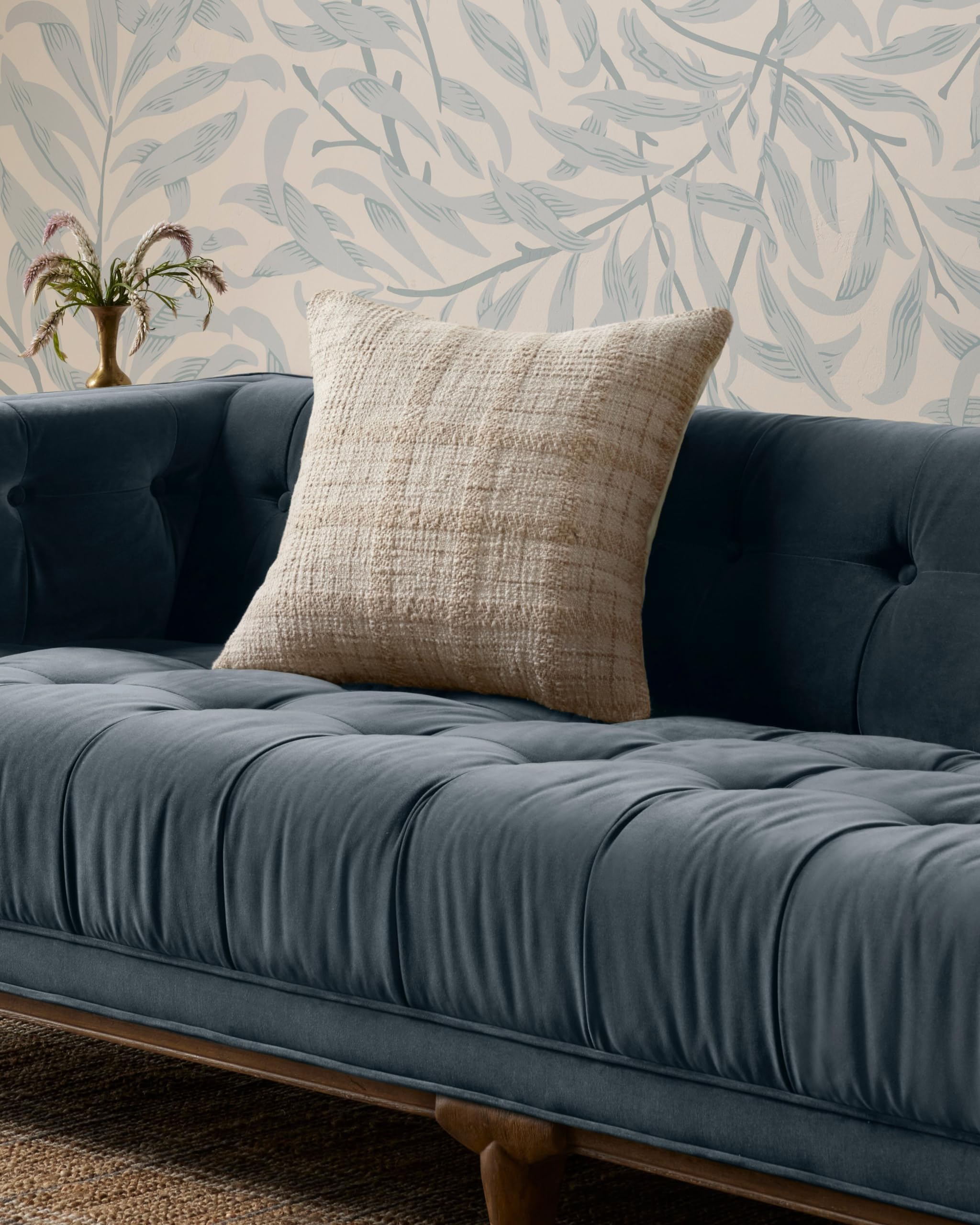 Amazon.com: Loloi Fern Pillow, 18x18 Cover Only, Ivory/Beige