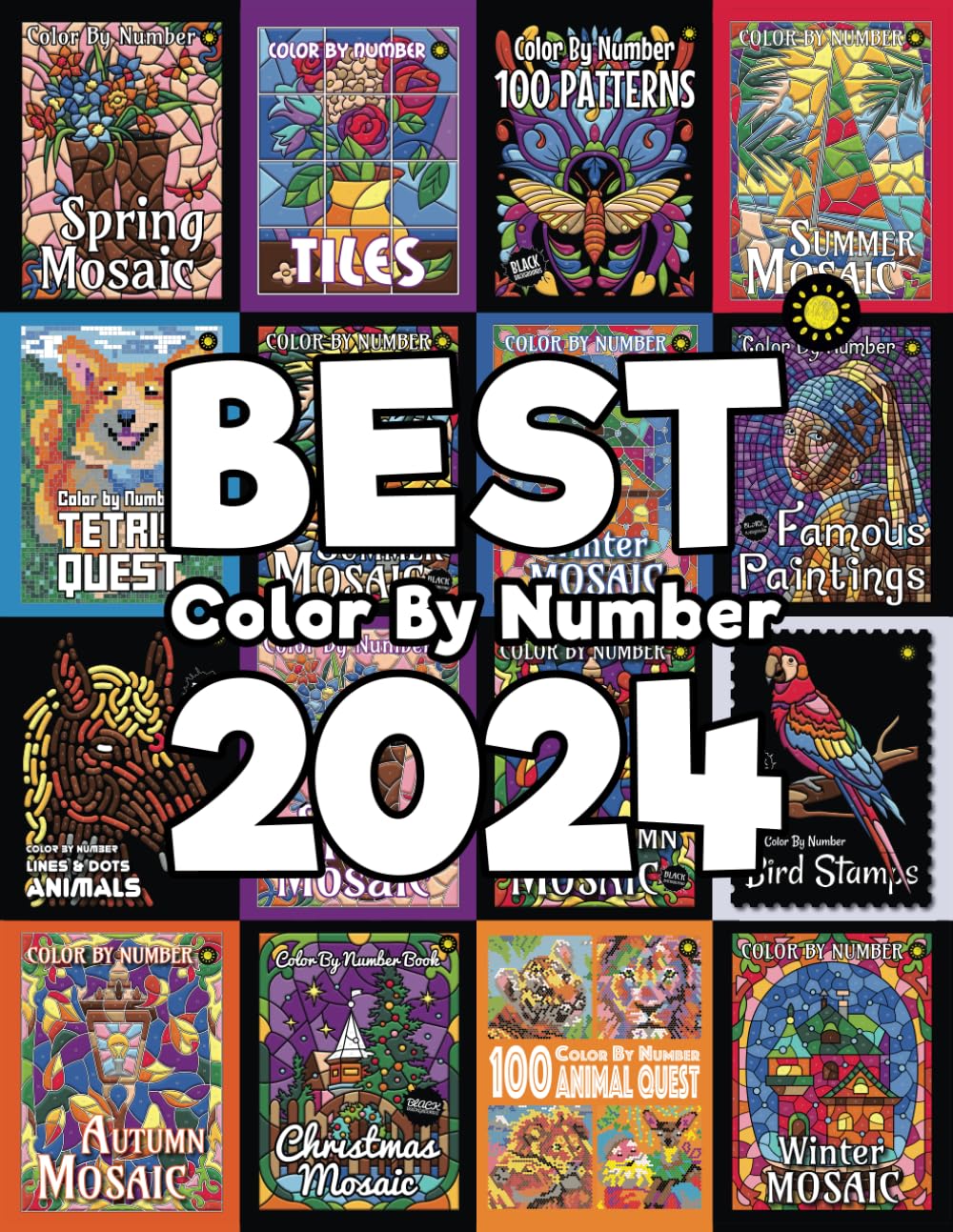 Amazon.com: BEST Color By Number 2024: 50 Best Designs from Sunlife ...