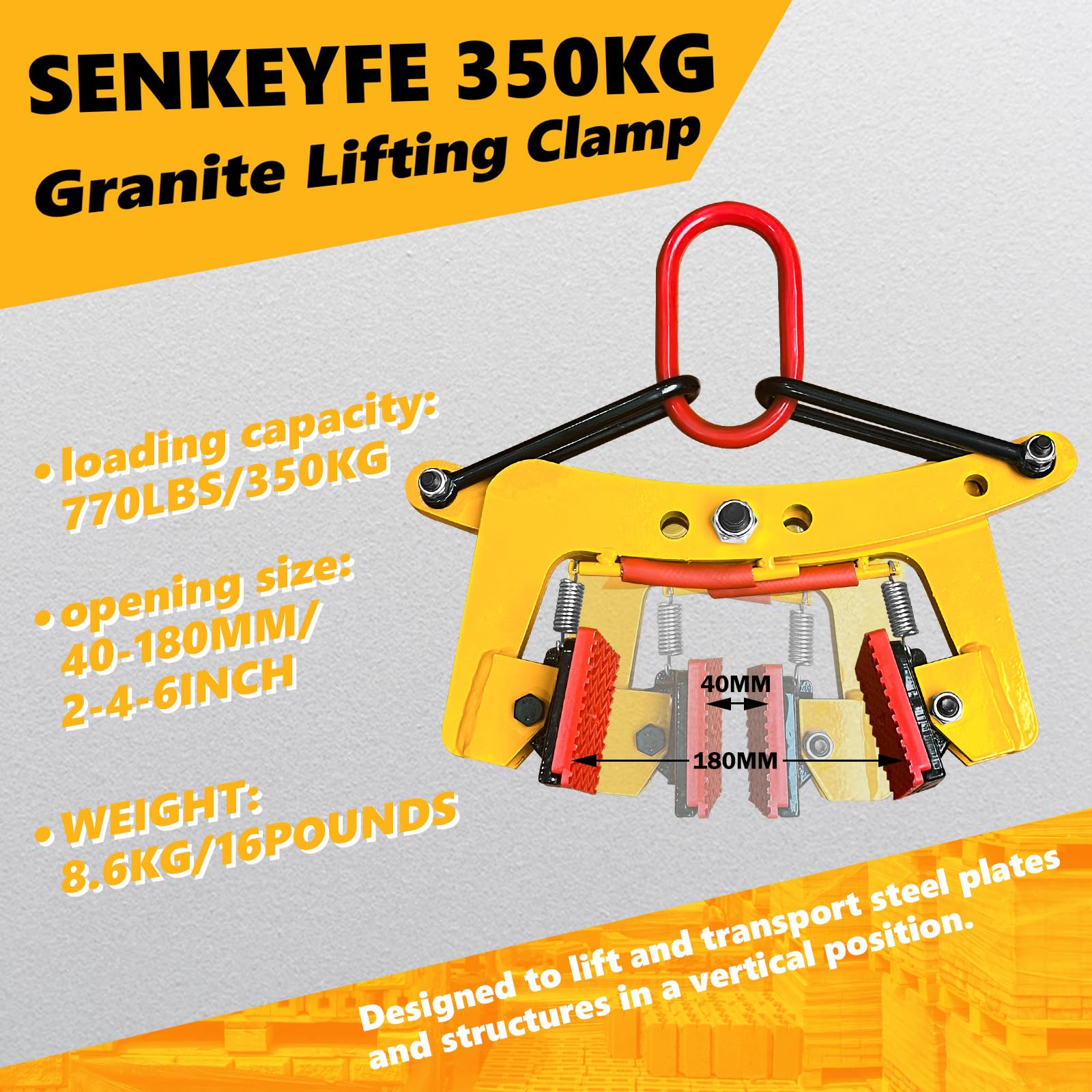 Snapklik.com : Granite Lifting Clamp 6", 350kg Stone Lifting Clamps ...