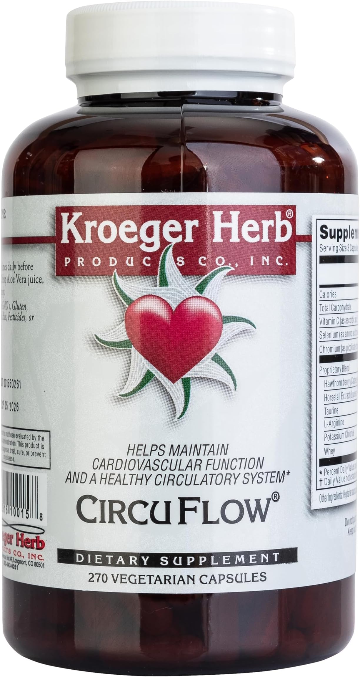 Amazon.com: Kroeger Herb Circu Flow 270 cap ( Multi-Pack)2 : Health ...