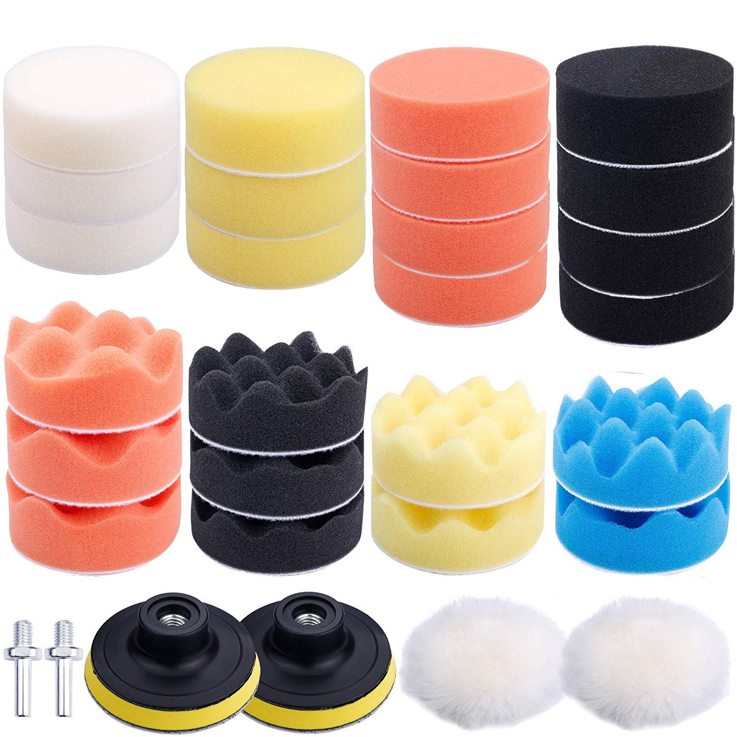 Amazon.com: Polishing Pad,Augshy 31 Pcs 3 Inch Polishing Pad Kit,3 Inch ...