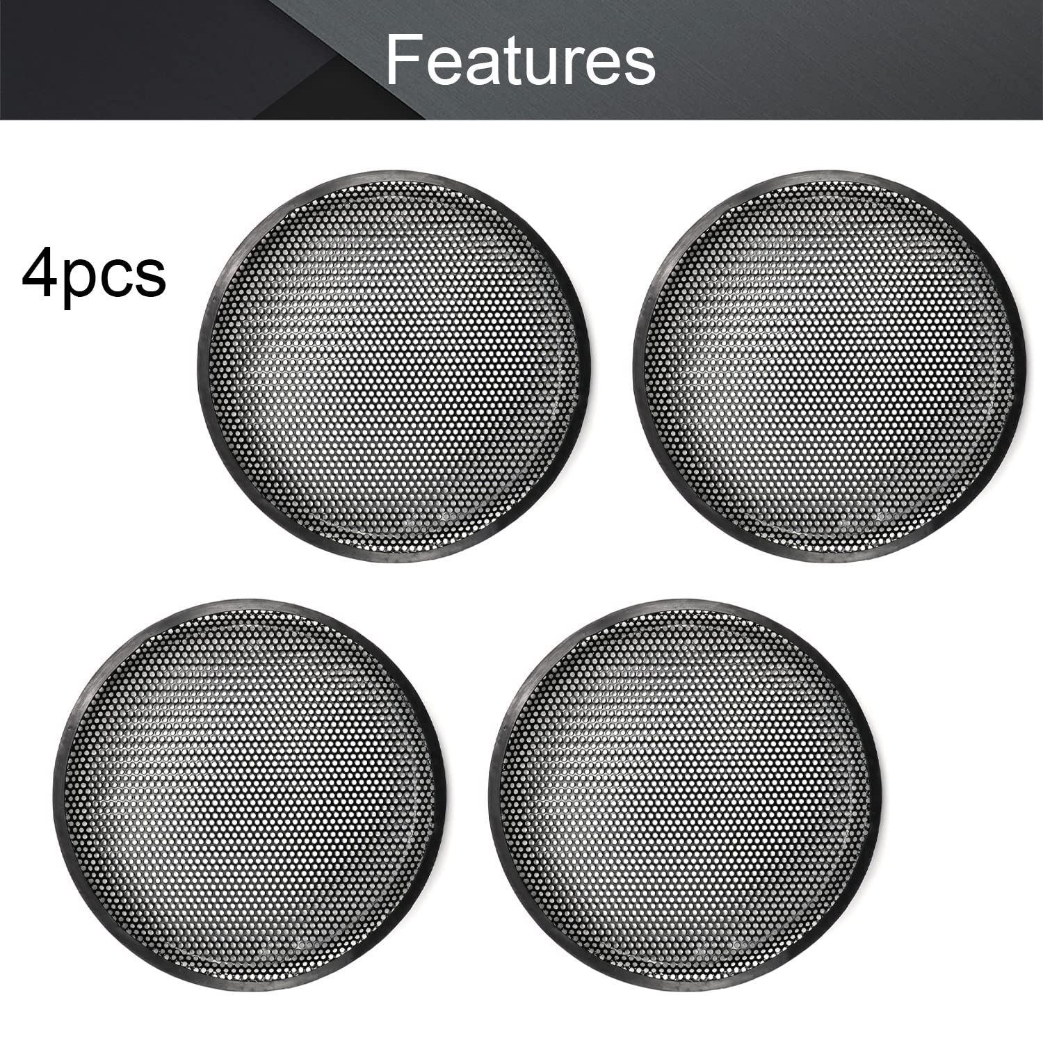 Snapklik.com : Fielect 4Pcs 12 Inch Speaker Grill Cover Mesh SubWoofer ...