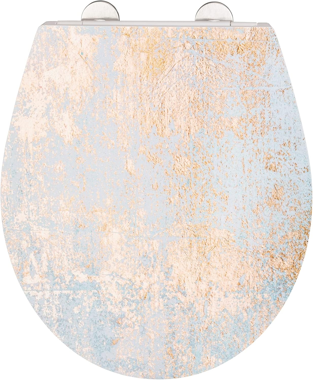 WENKO WC-Sitz Mod. Agate, Toilettensitz aus antibakteriellem Duroplast ...